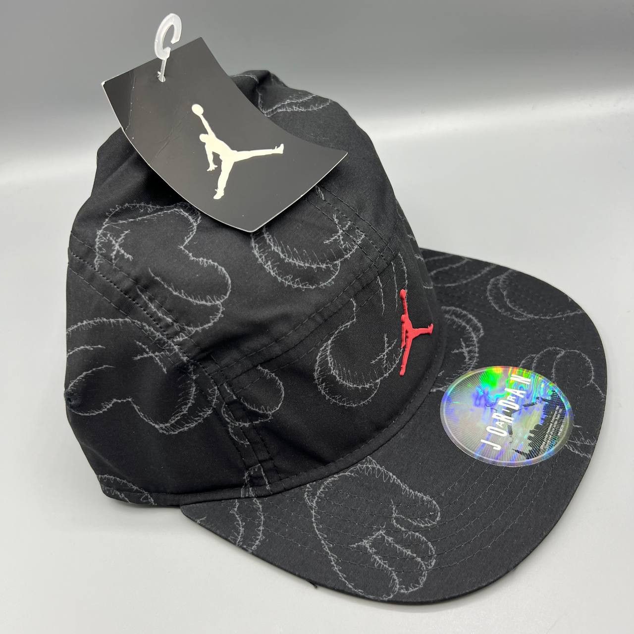 Jordan Brand Kaws x Air Jordan 5 Panel Hat Men Black Strap Back Cap ...