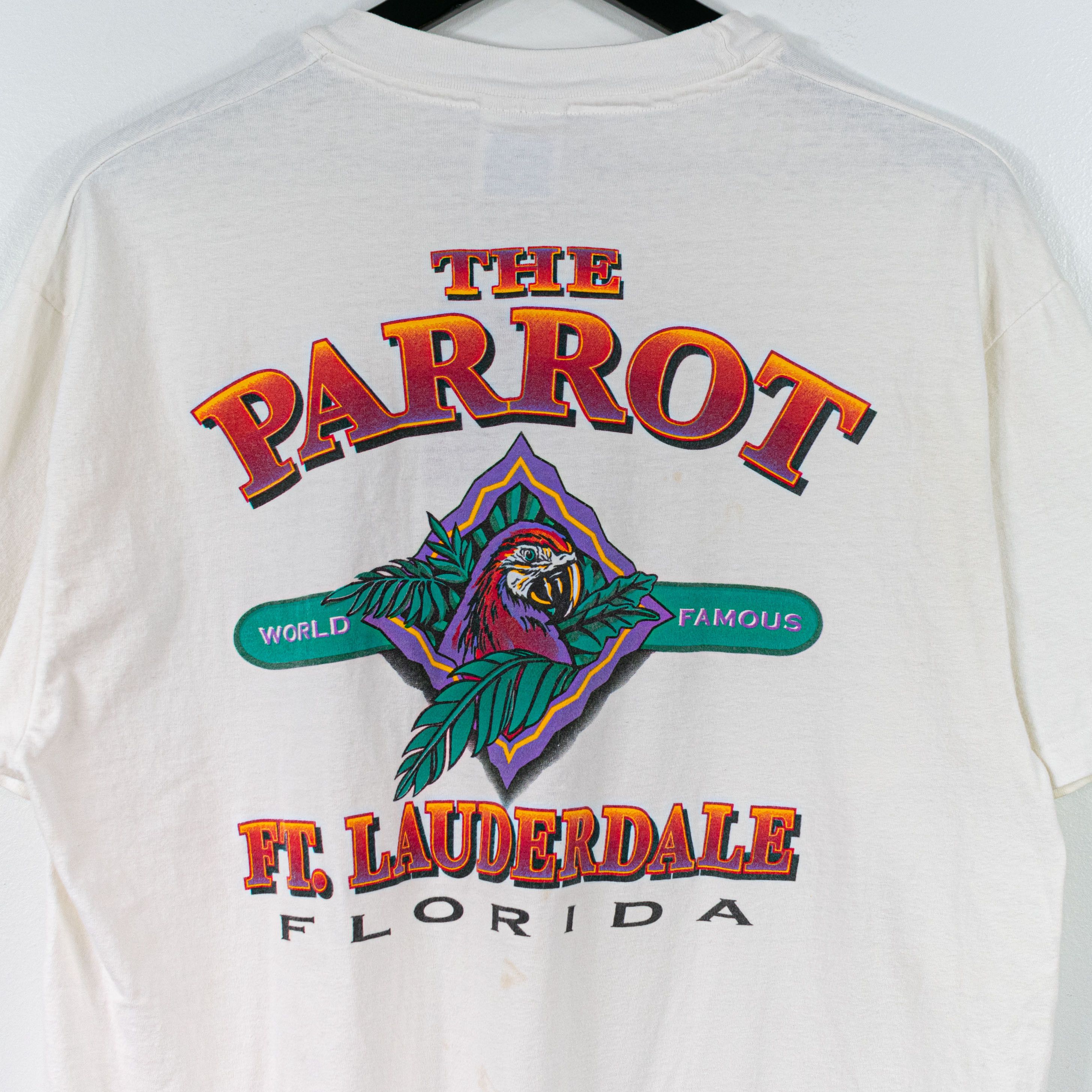 Vintage VTG The World Famous Parrot Ft. Lauderdale Florida T-Shirt ...