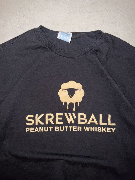 Delta y2k Delta Screwball ‘Peanut Butter Whiskey’ Black Tee | Grailed