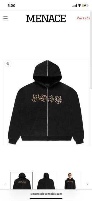 Streetwear Menace Los Angeles “MENACE” Hoodie | Grailed