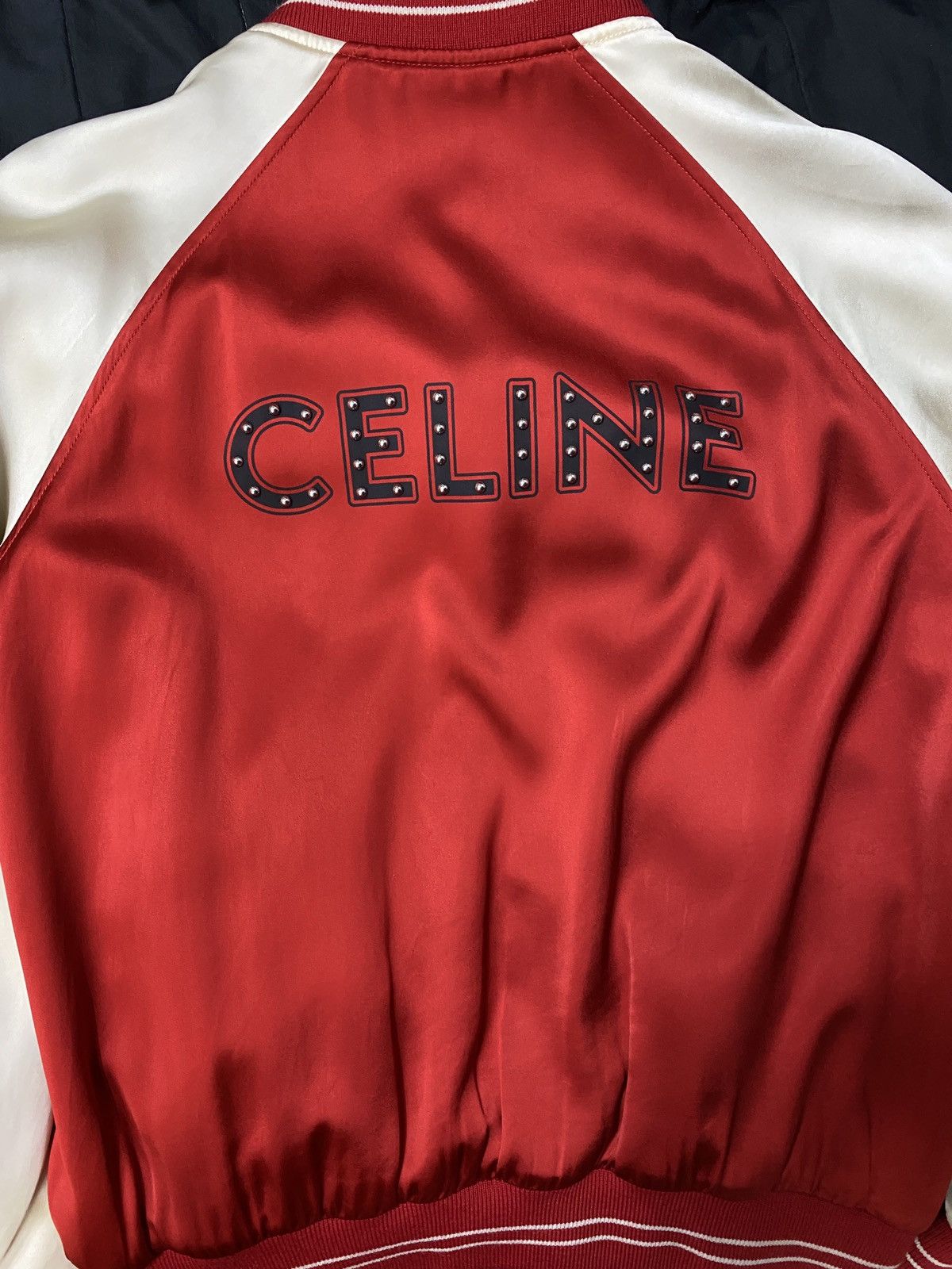 Celine CELINE Teddy Studded Bomber Jacket | Grailed