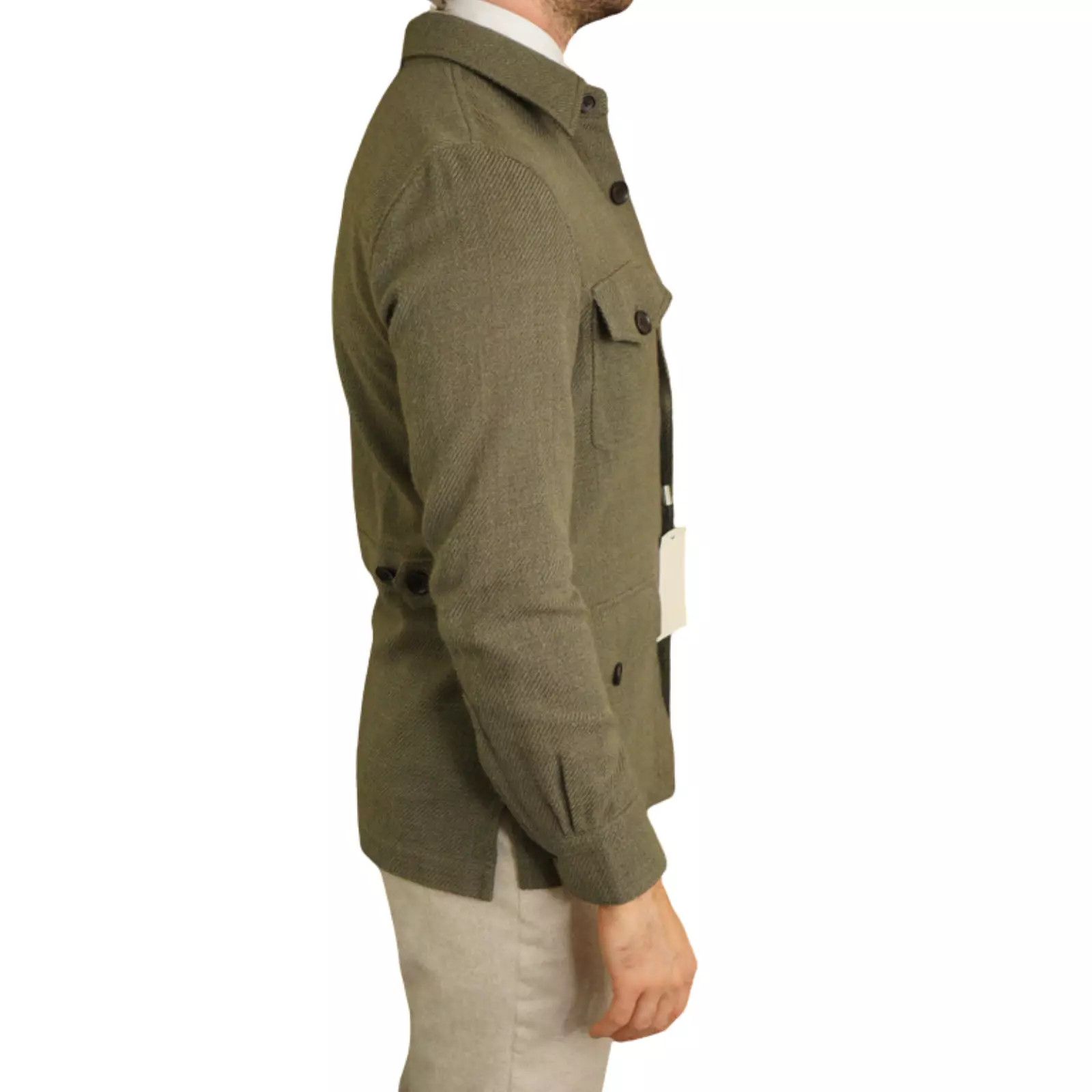 Suitsupply Men Suitsupply William EB Coat Wool & Cotton Green UK/US36 ...