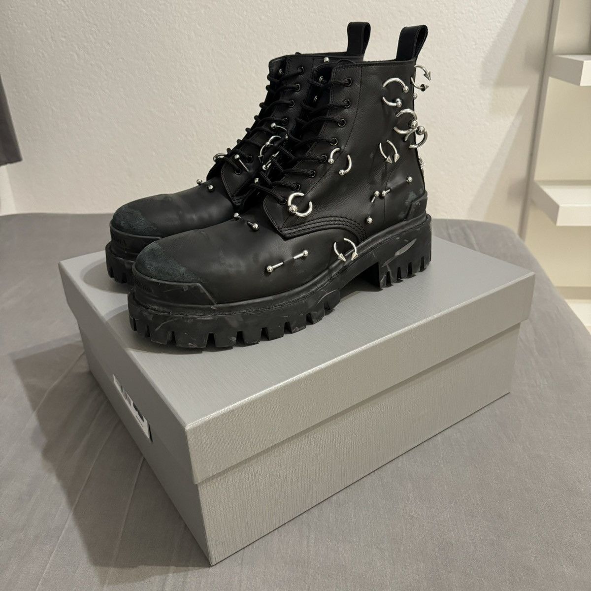 Balenciaga Balenciaga Strike Piercing Boots | Grailed