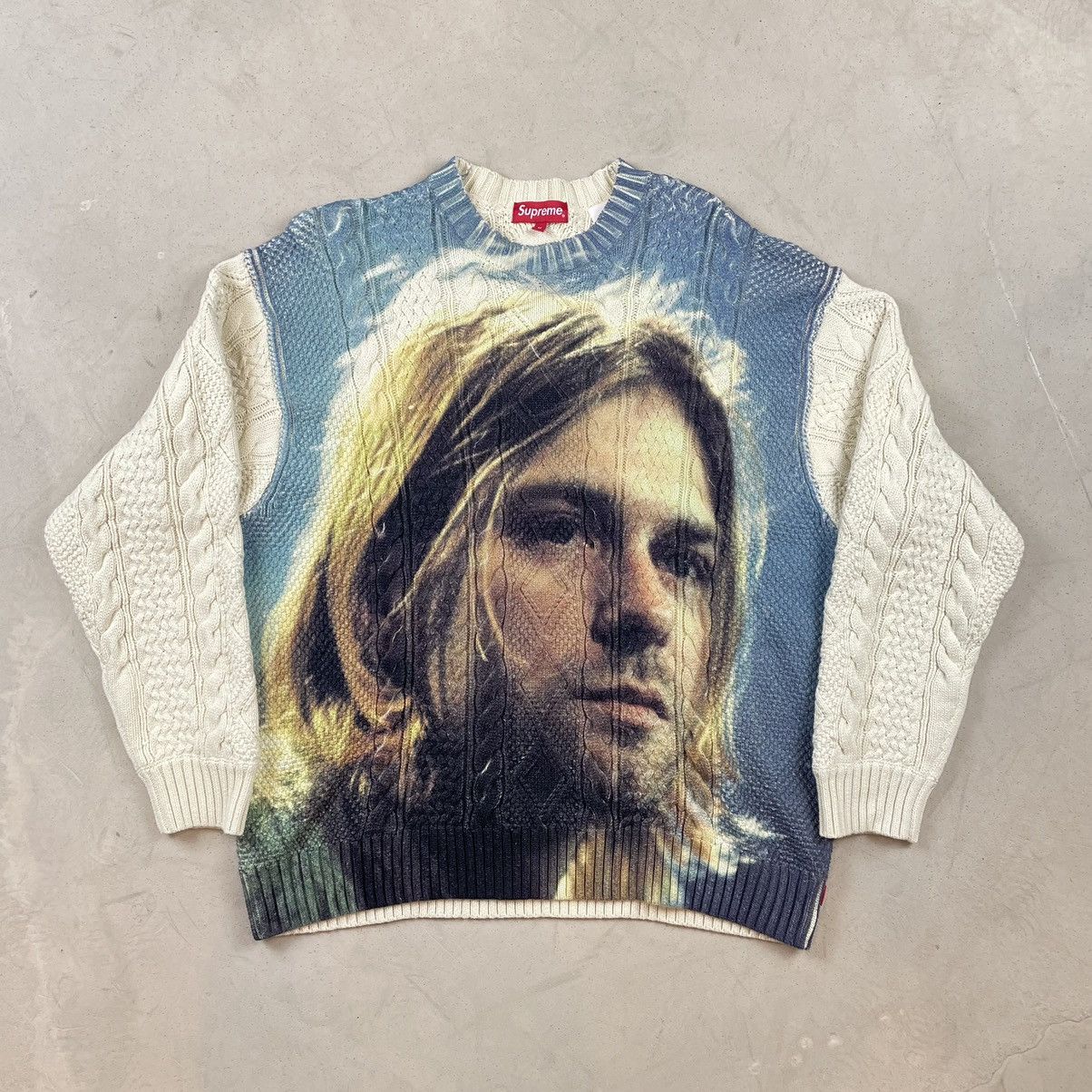 Kurt Cobain × Supreme Supreme Kurt Cobain Knit Sweater | Grailed