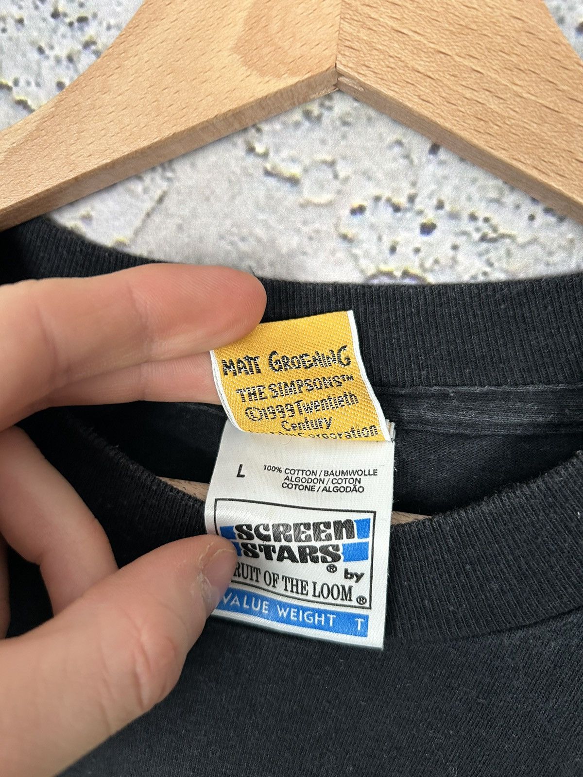 Movie × The Simpsons × Vintage Vintage The Simpsons 1999 Graphic Tee ...