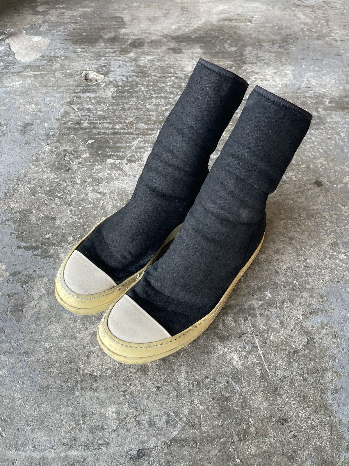 Rick Owens × Rick Owens Drkshdw Ramones Sock Sneaker | Grailed