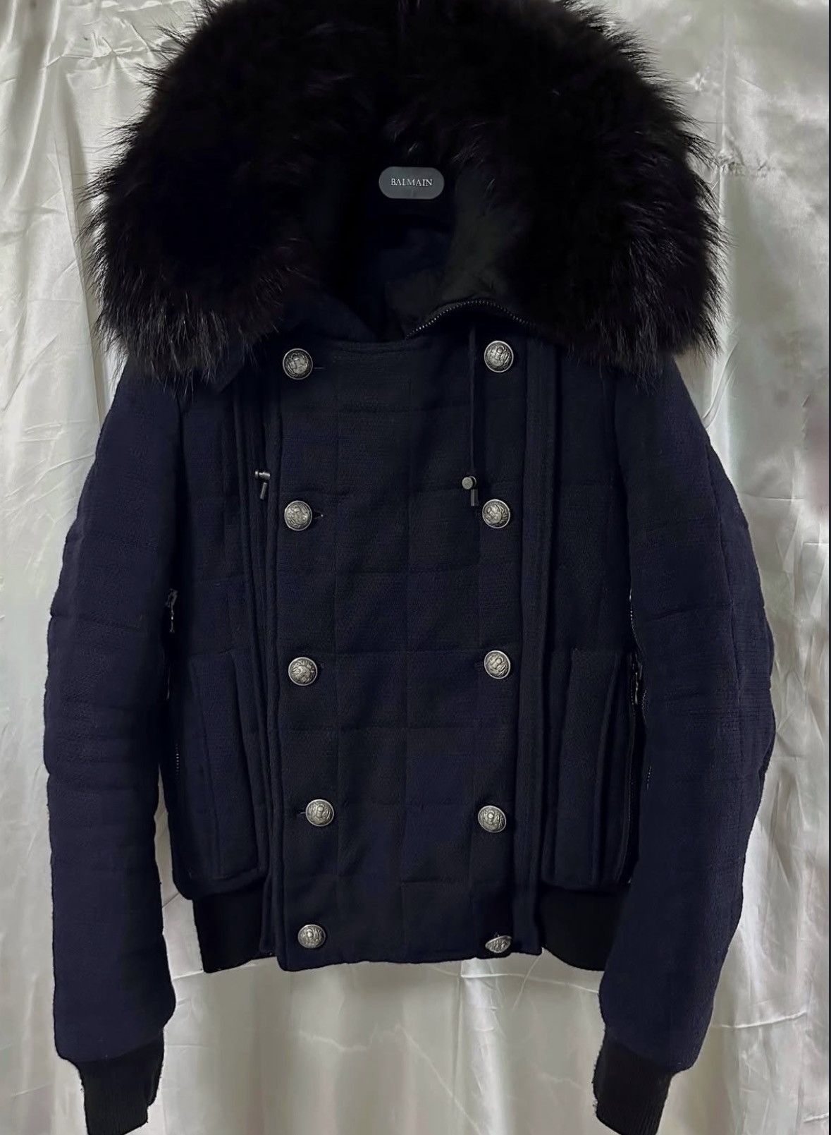 Balmain Balmain AW12 Raccoon Fur Trimmed Jacket | Grailed