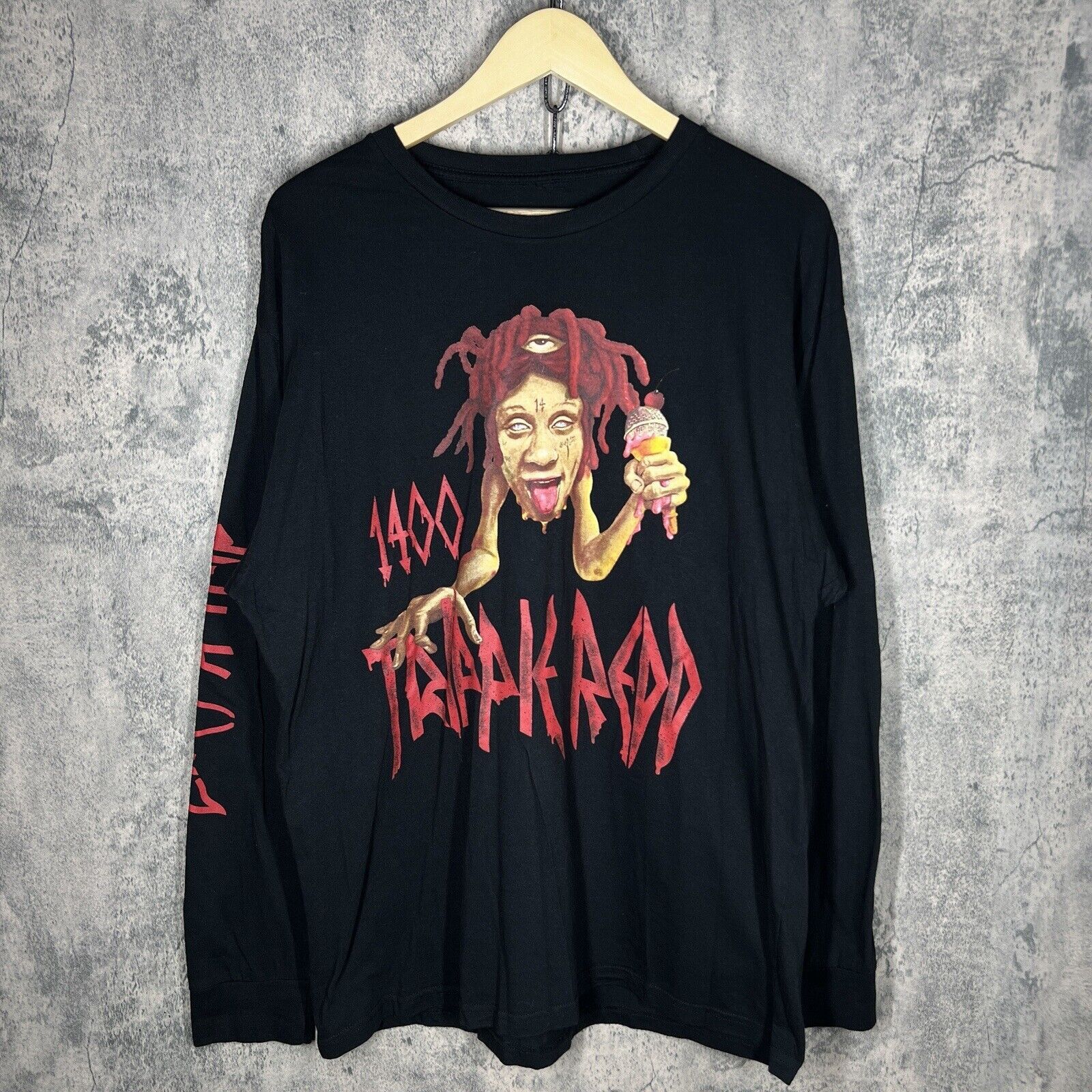 Trippie Redd Trippie Redd 1400 Lifes A Trip Long Sleeve Shirt Black ...