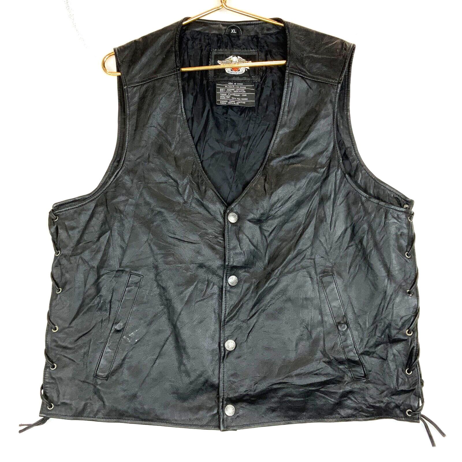 Harley Davidson Vintage Harley Davidson Motorycles Snap Button Leather ...
