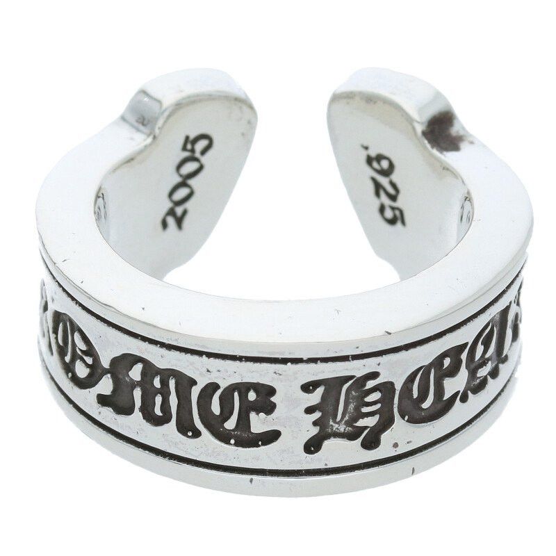 Chrome Hearts Scroll Label Silver Ring | Grailed