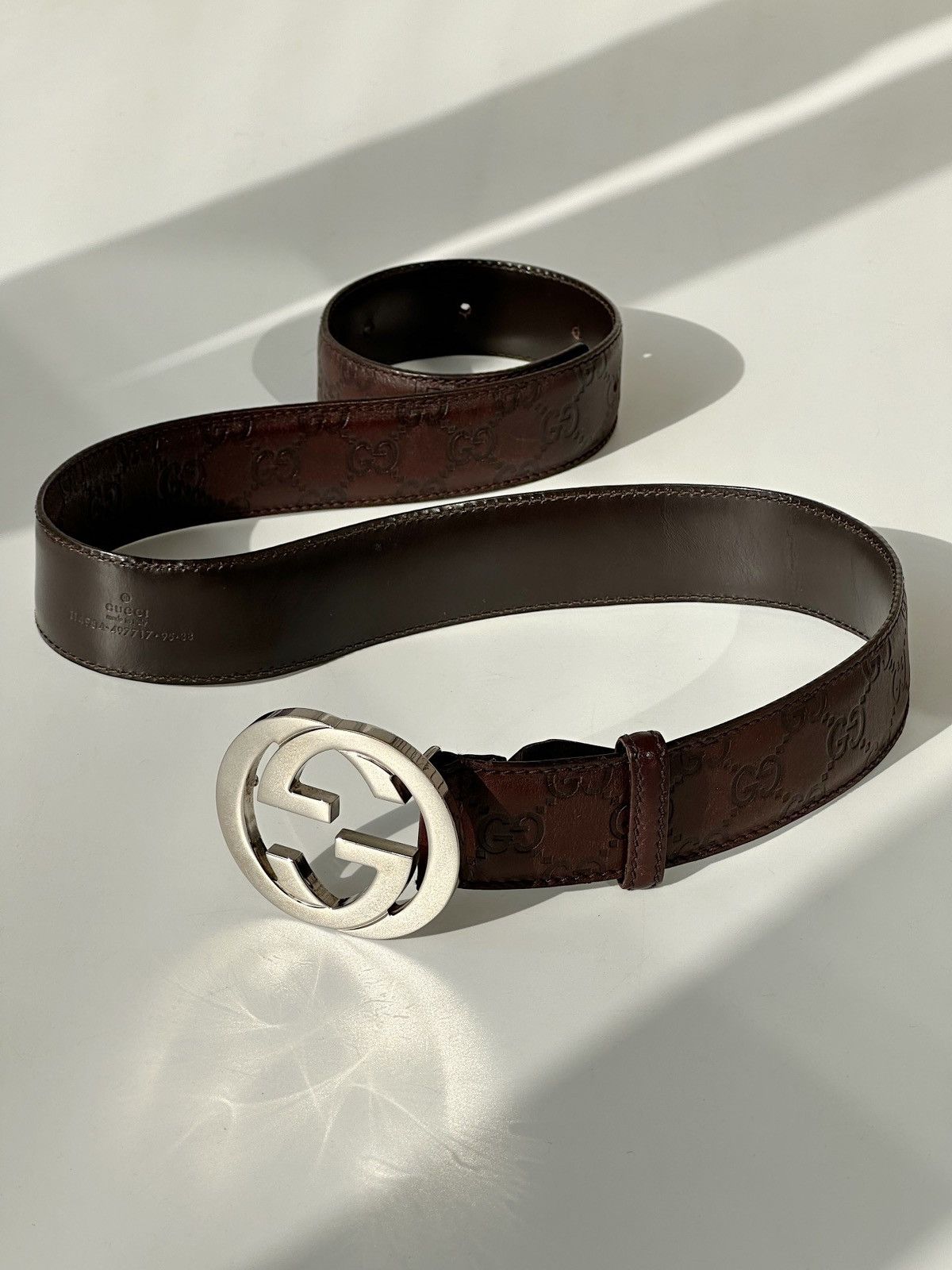Gucci GUCCI GG Supreme Monogram Belt y2k vintage archive rapper | Grailed
