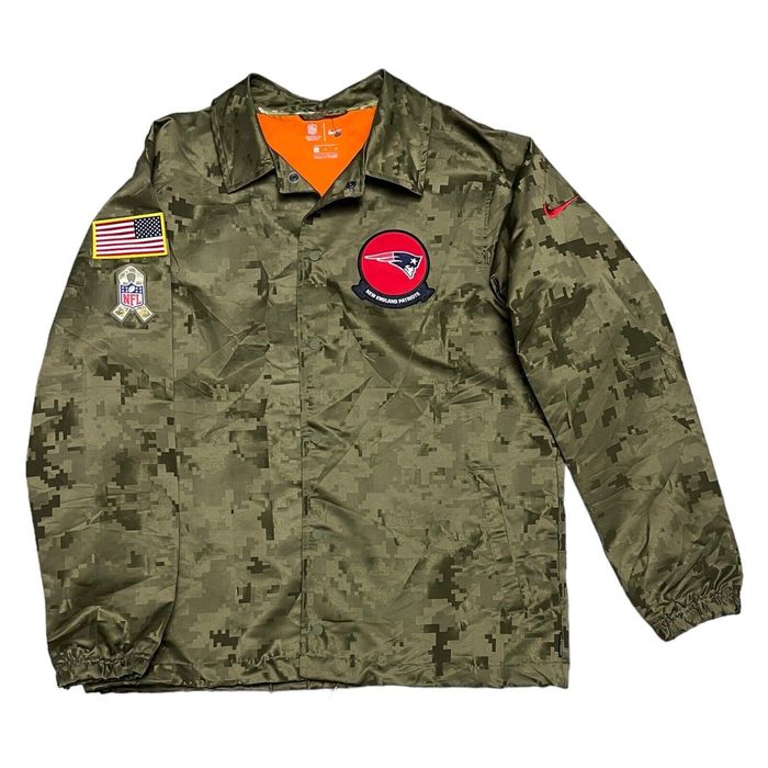 Nike Nike New England Patriots Army Military NFL Football Jacket | Grailed