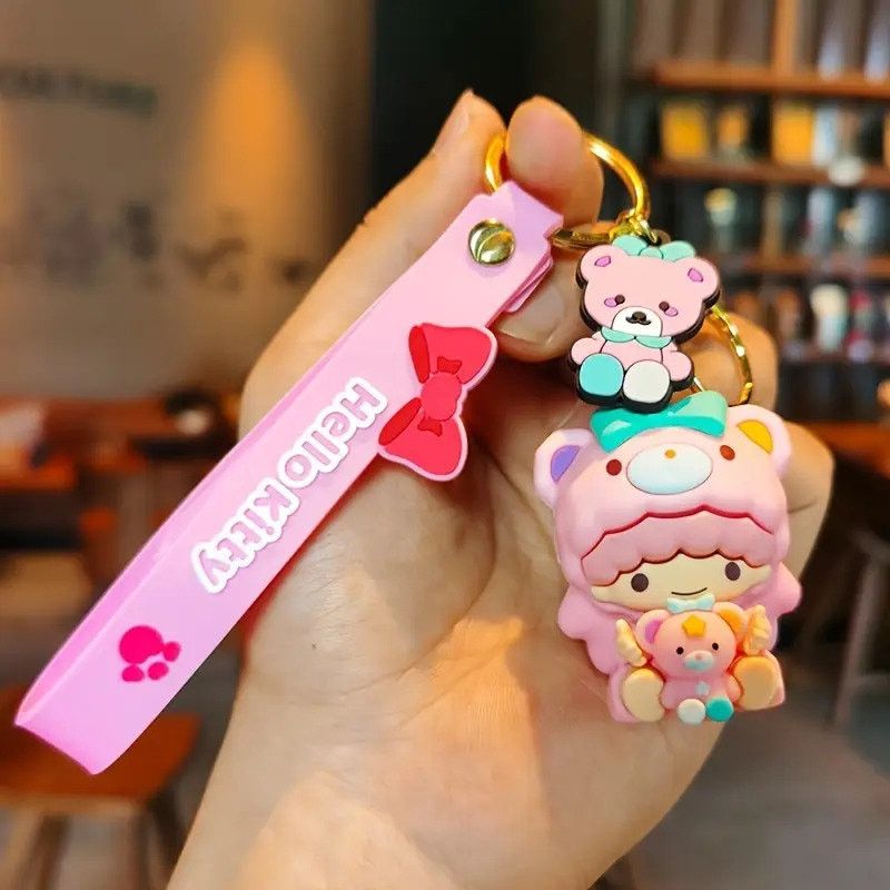 1 Little Twin Stars Kiki & Lala Hello Kitty Keychain - Pink | Grailed