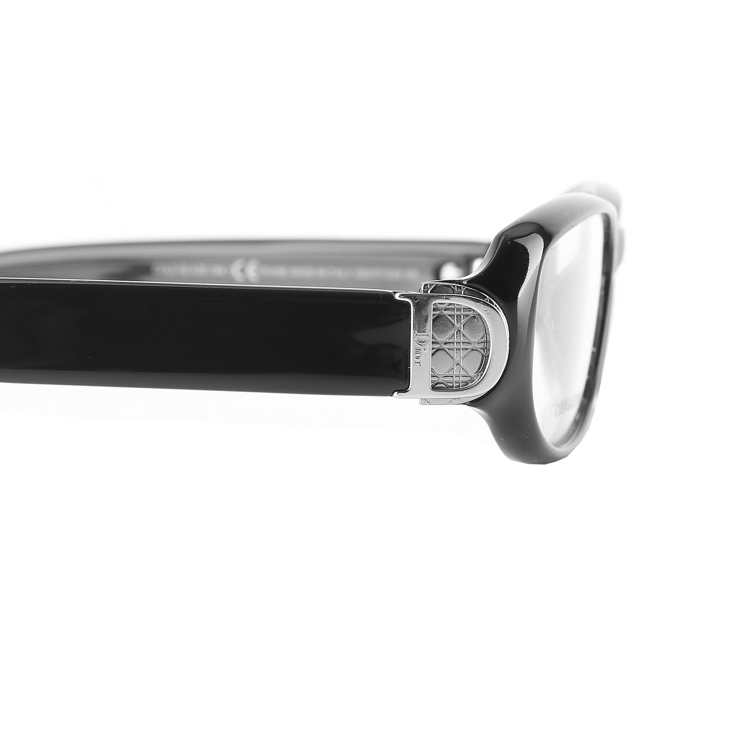 Vintage Christian Dior '90s Black & Silver Plastic Signature Glasses ...