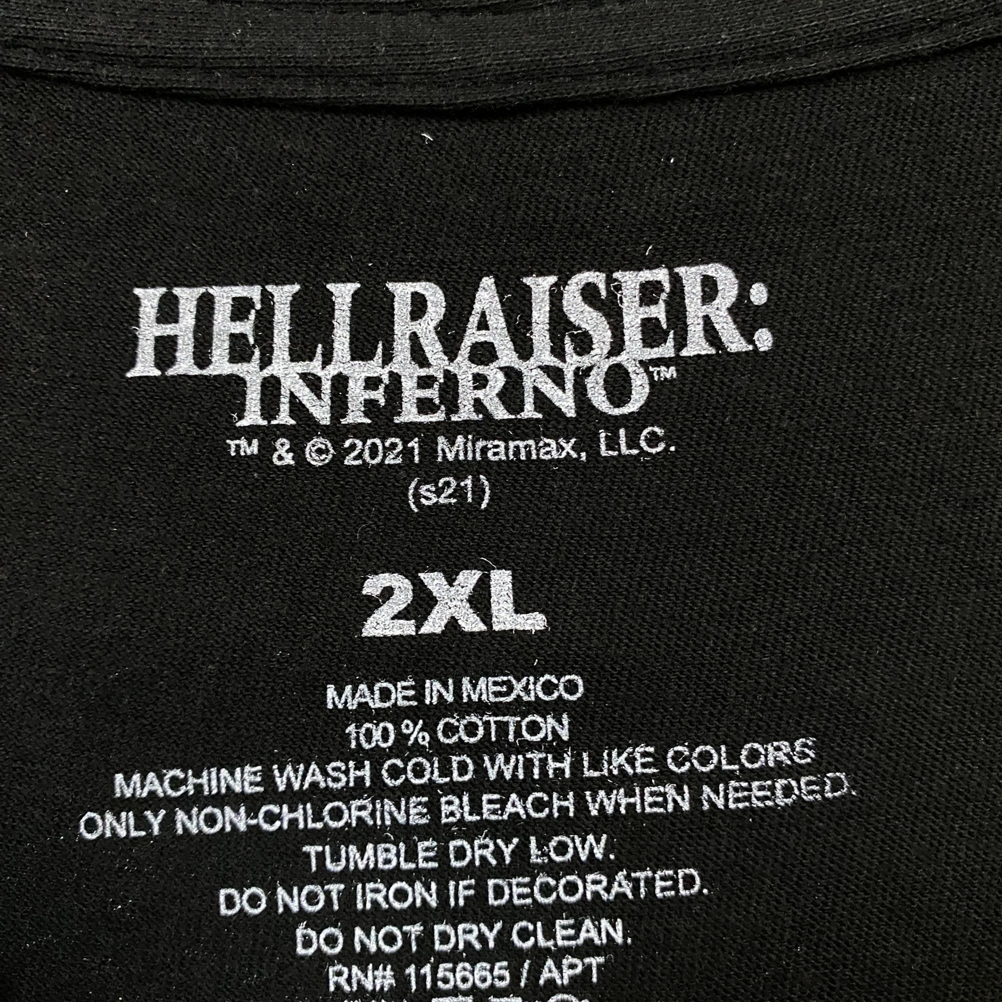 Movie × Streetwear × Very Rare Hellraiser Inferno Pinhead Oversize ...