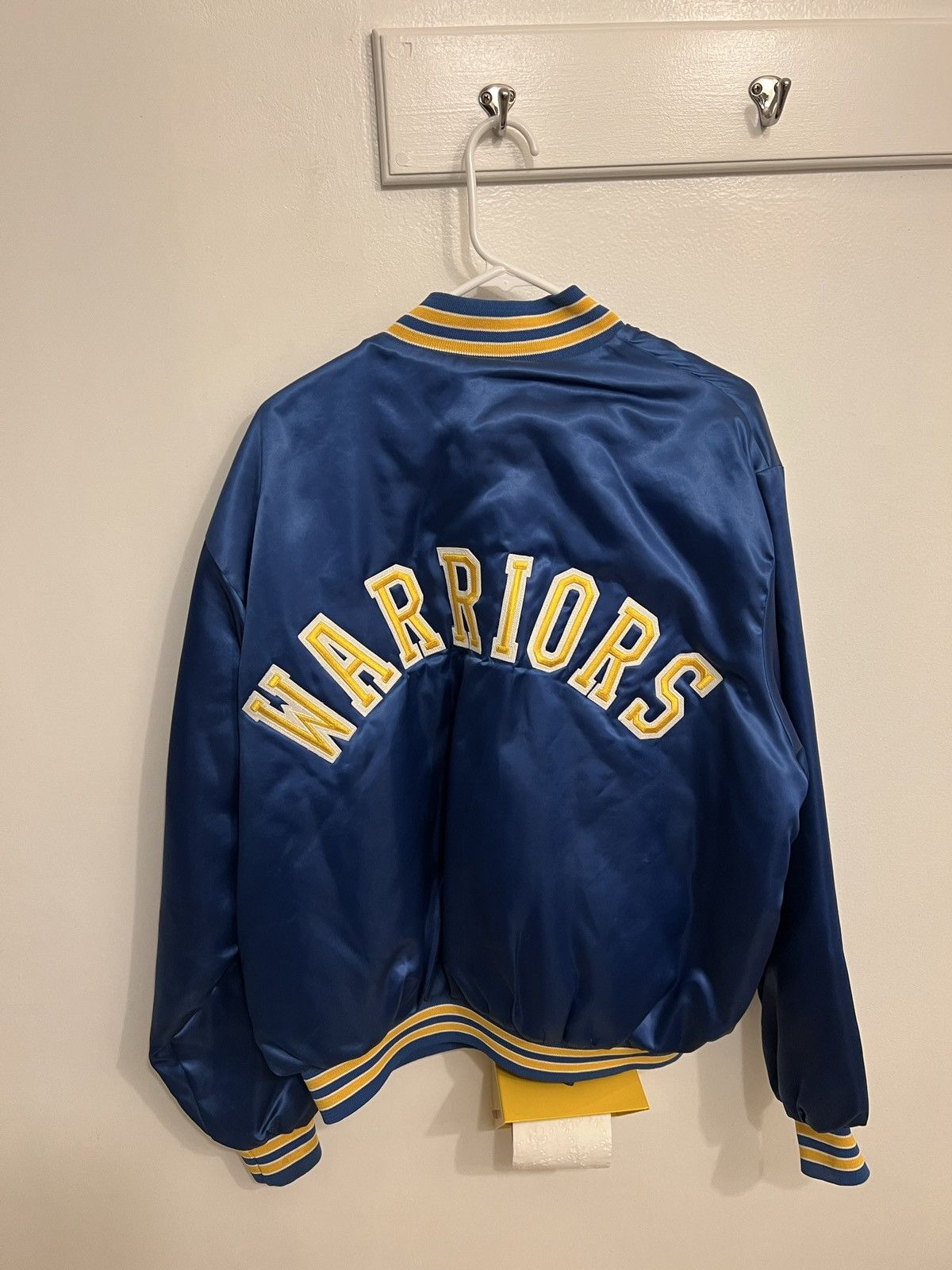 Vintage 90s Golden State Warriors Satin Jacket by Locker Line | Grailed