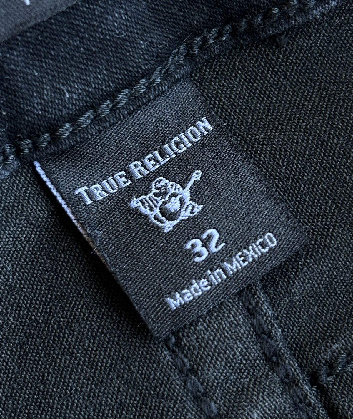 Streetwear × True Religion Y2K True Religion Black Denim Jorts 32 | Grailed