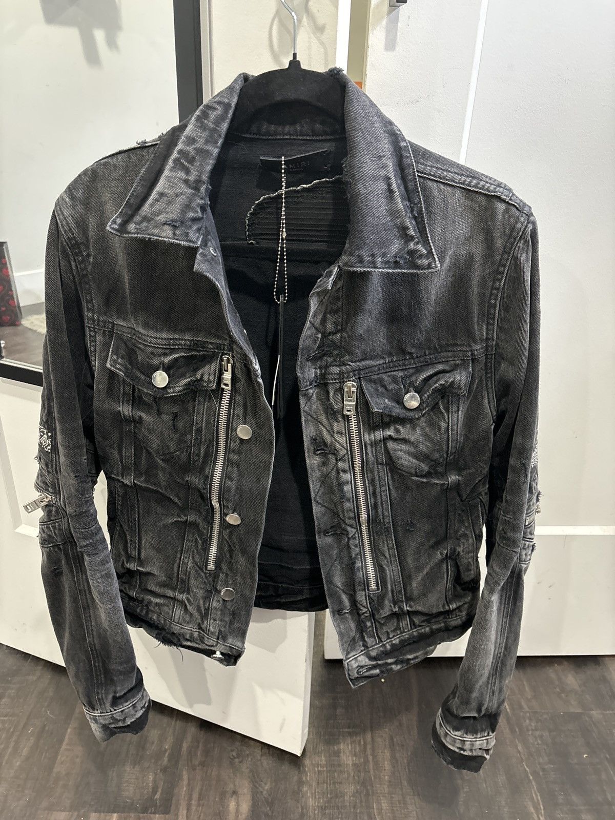 Amiri Amiri Zipper Patchwork Denim Jacket - XS | Grailed