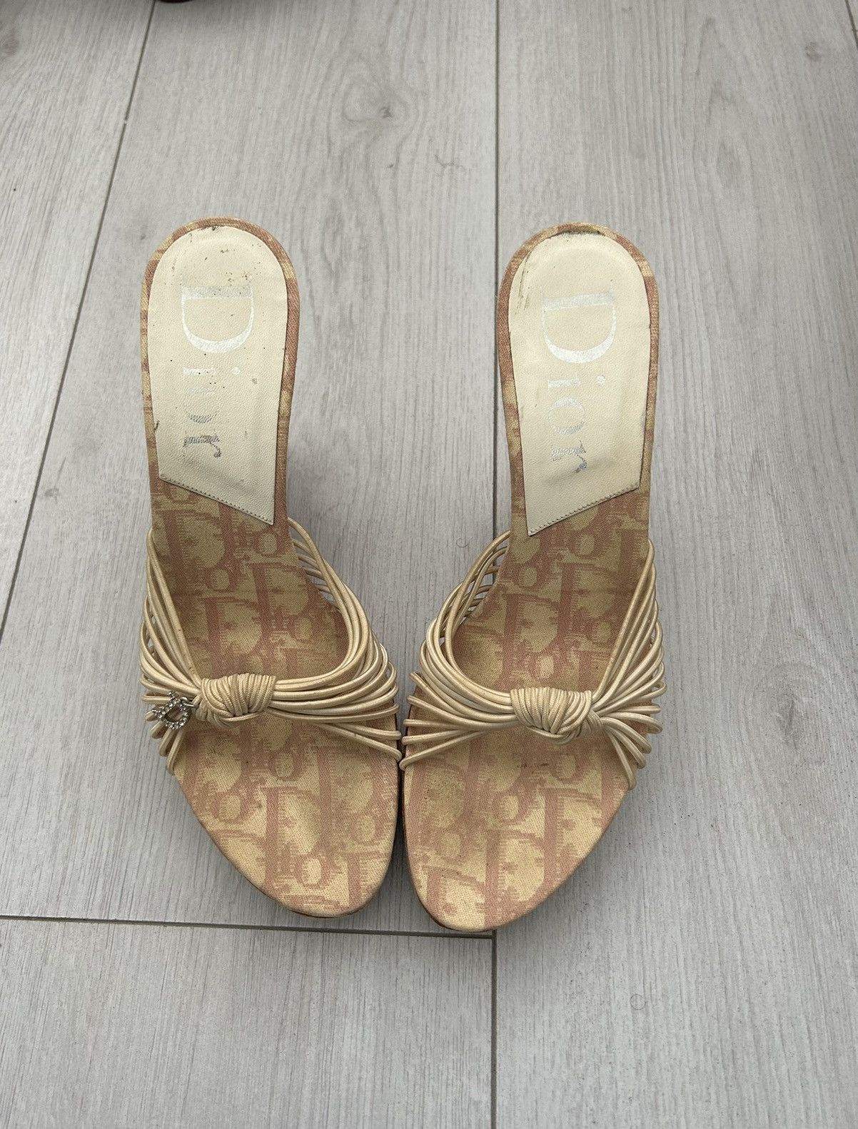 Dior × John Galliano Christian Dior monogram wedges | Grailed