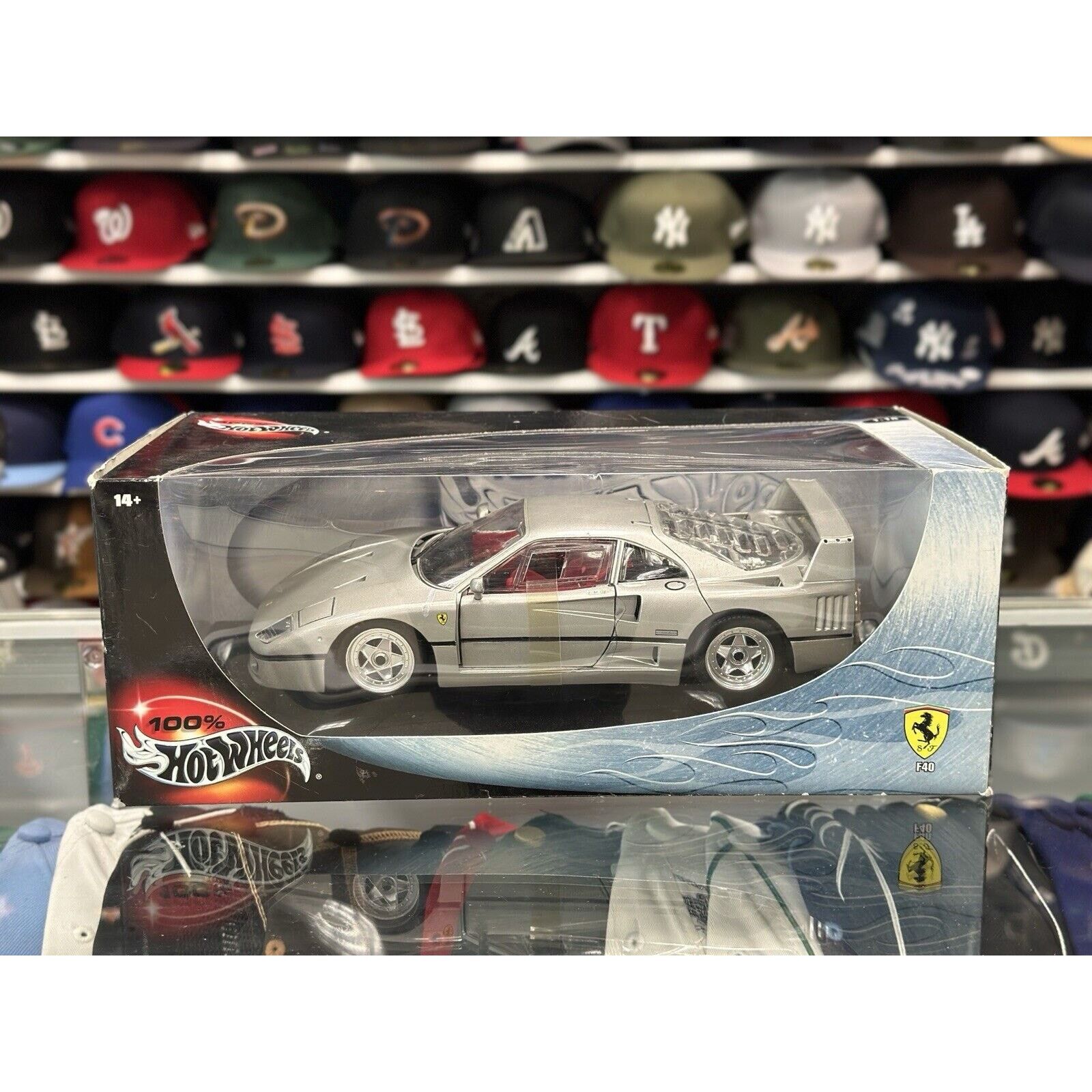 Ferrari Ferrari F40 Silver | 20 Made | Hot Wheels 1/18 | Brand New ...