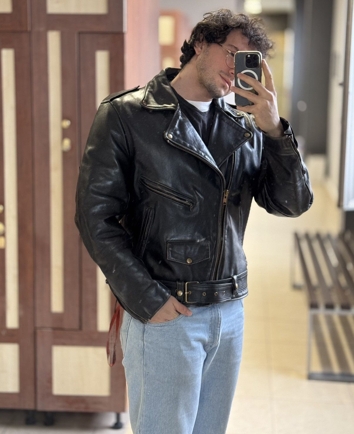 Vanson Leathers Vanson model E motorcycle jacket in Steerhide leather ...