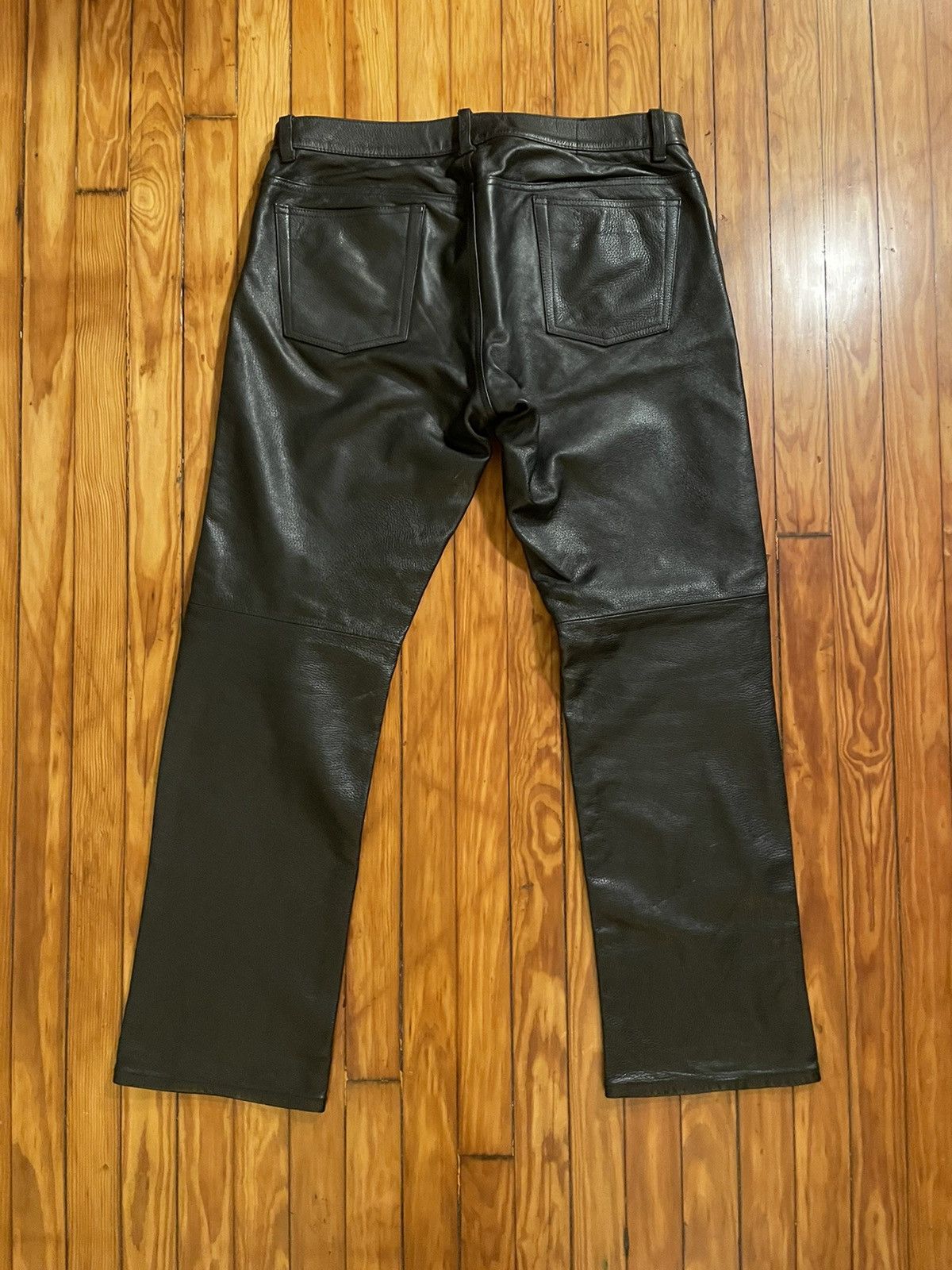 Beams Plus International Gallery Beams Leather Biker Pants | Grailed