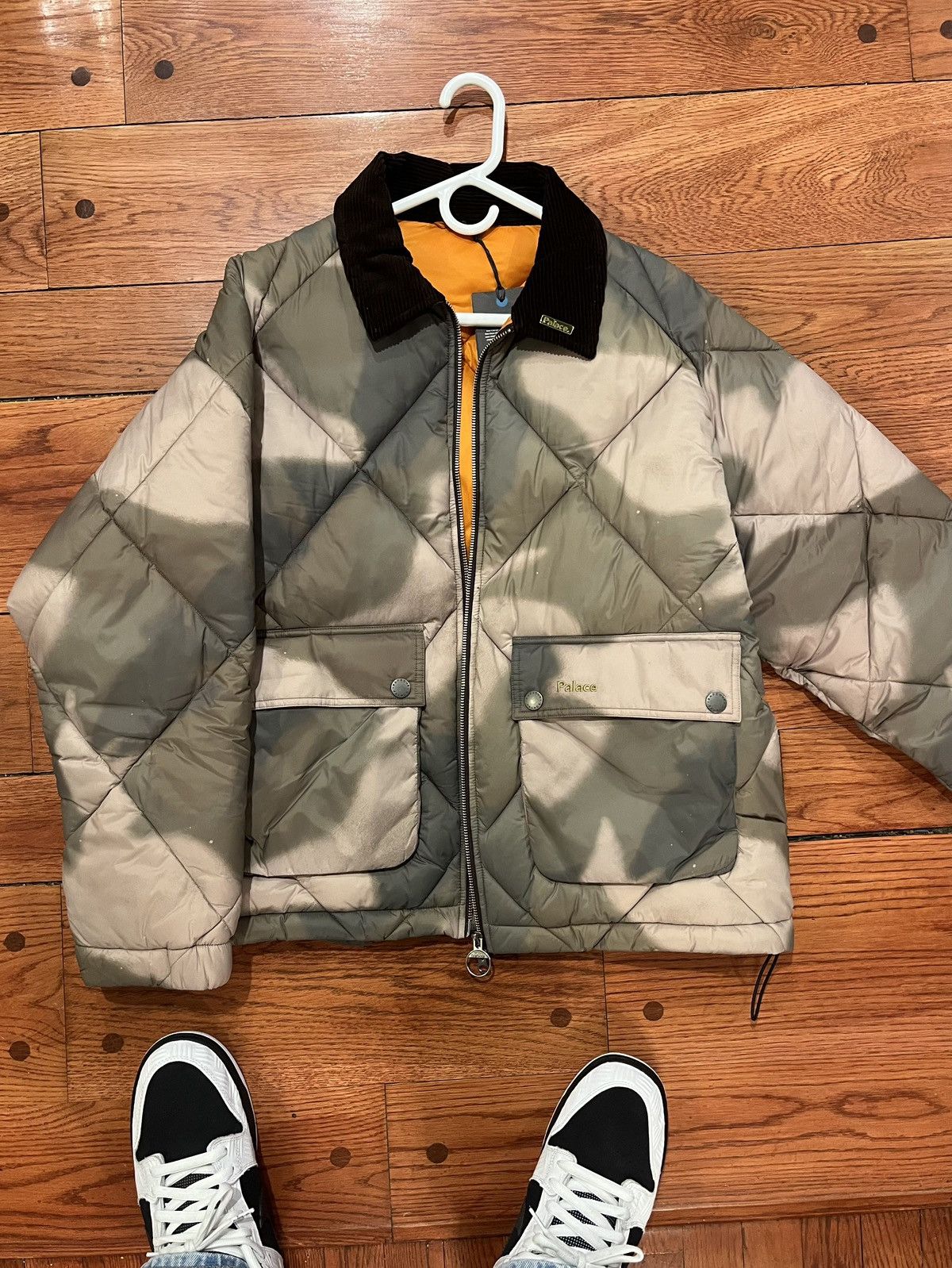 Barbour × Palace Palace Barbour Dom Quilted Jacket Puffer Sz Large Camo ...