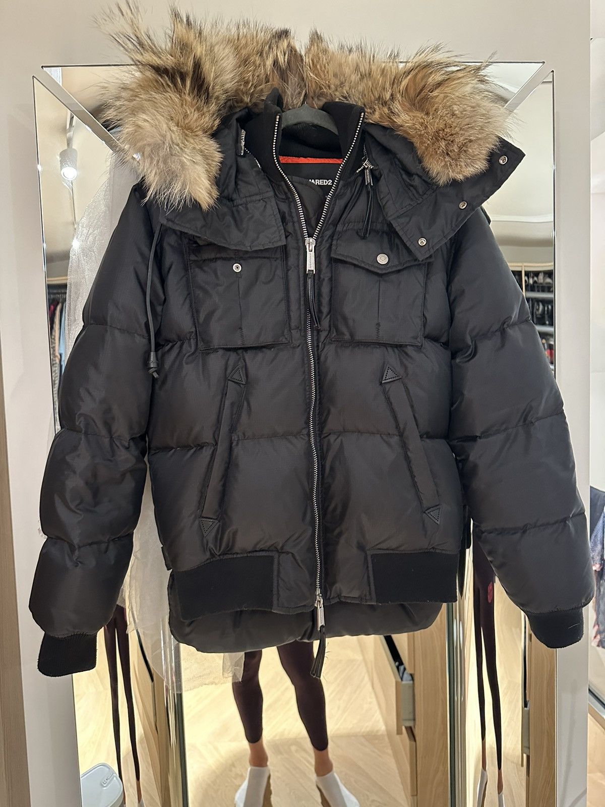 Dsquared2 Dsquared2 down mini parka with fur hood | Grailed