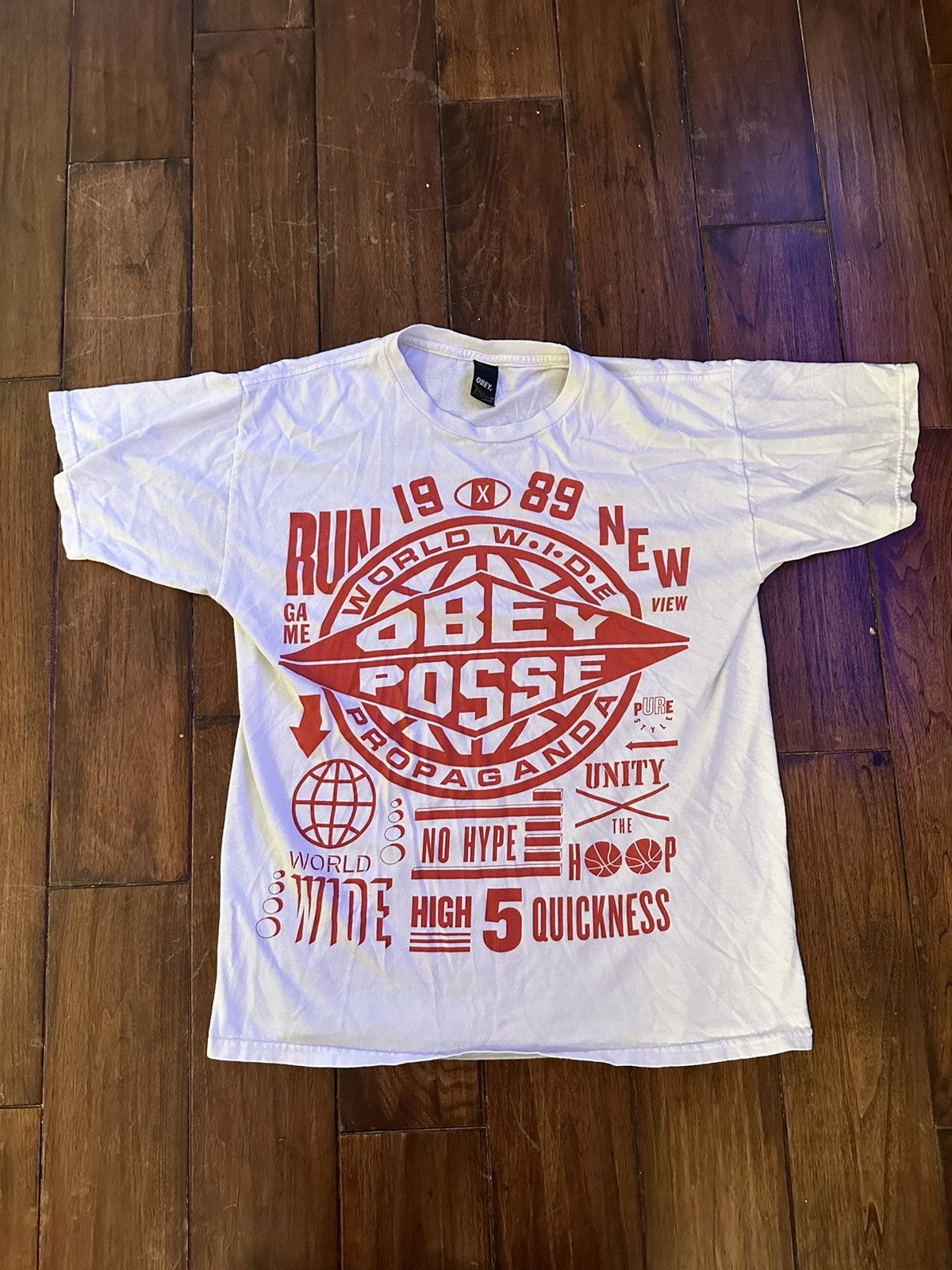 Obey obey graphic shirt | Grailed