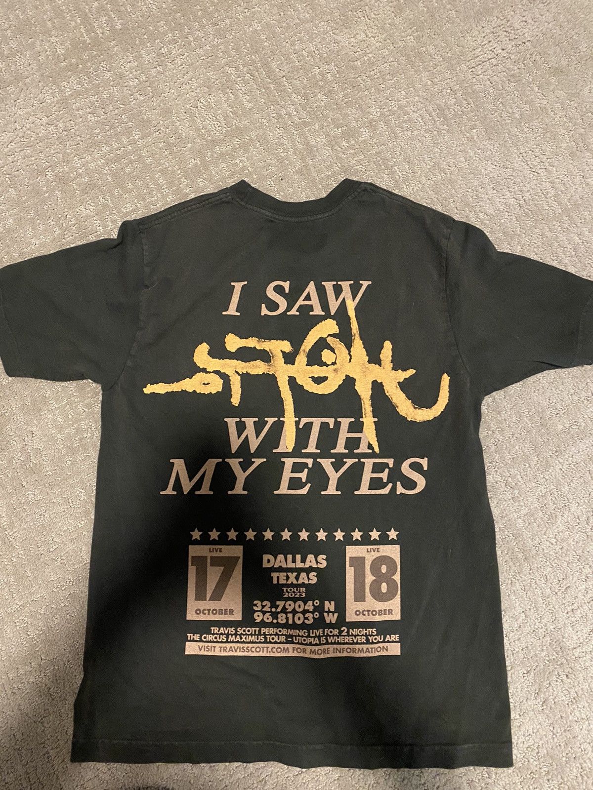 Travis Scott Travis Scott Circus Maximus Tour DALLAS EXCLUSIVE tee ...
