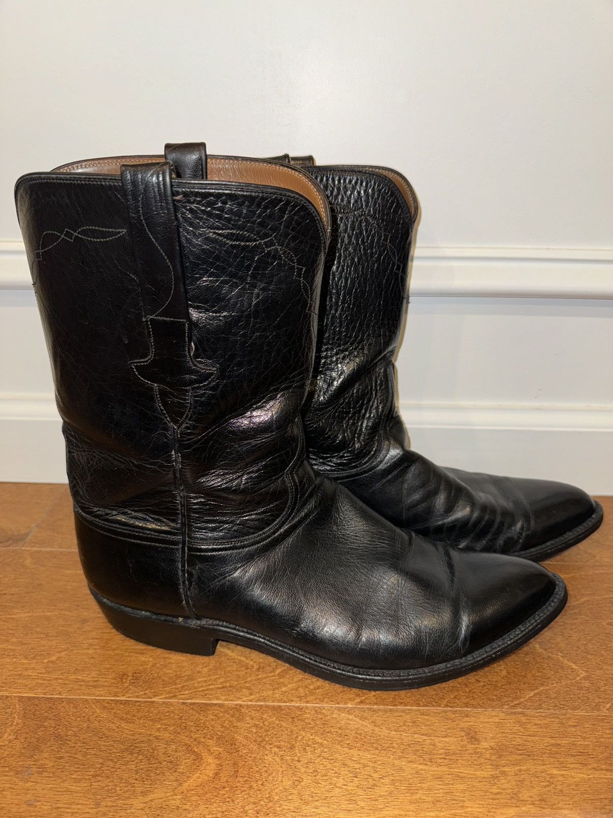 Lucchese Lucchese Roper Cowboy Boots Black | Grailed