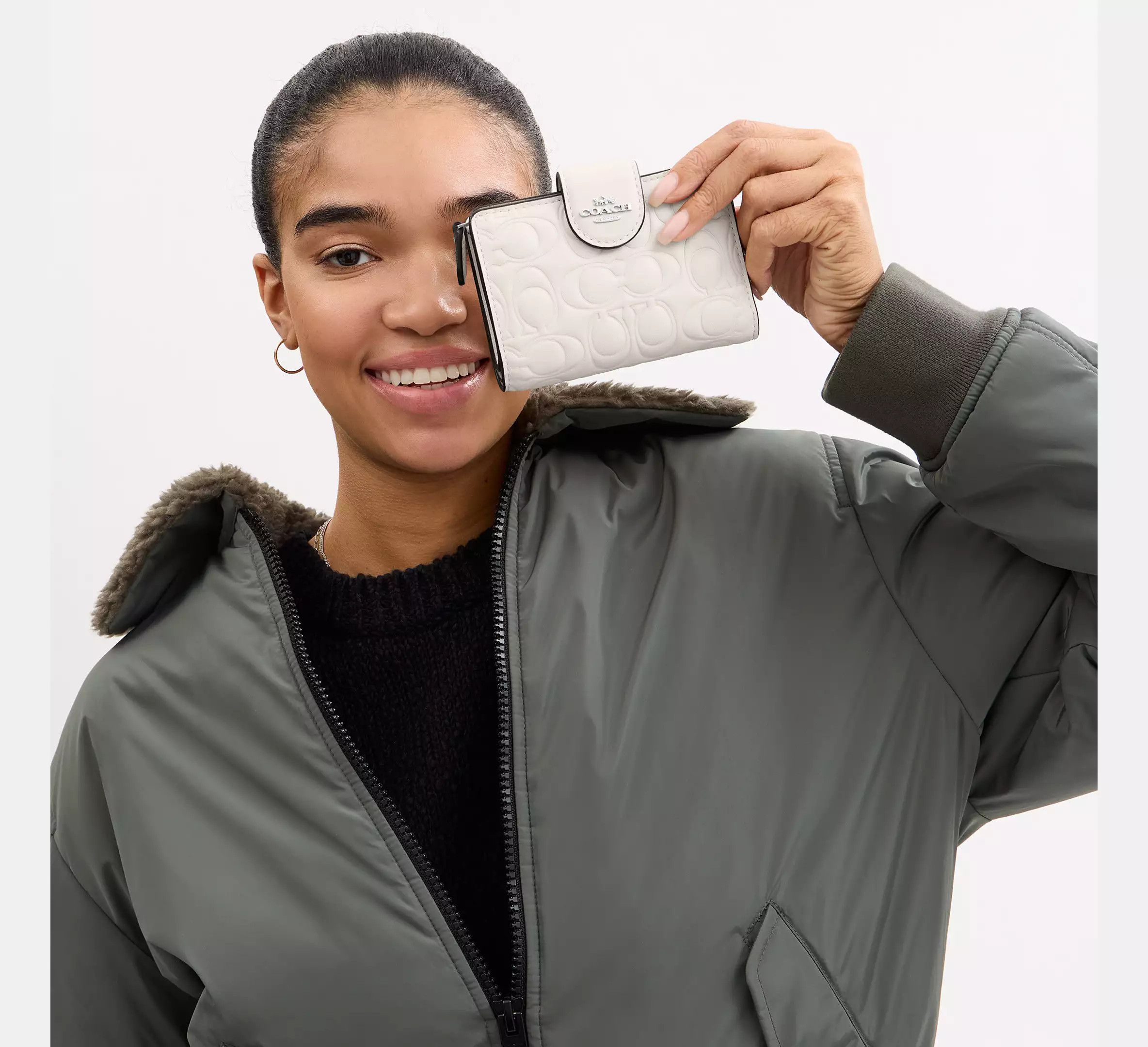 Coach Medium Corner Zip Wallet In Signature Leather CZ341 | Grailed