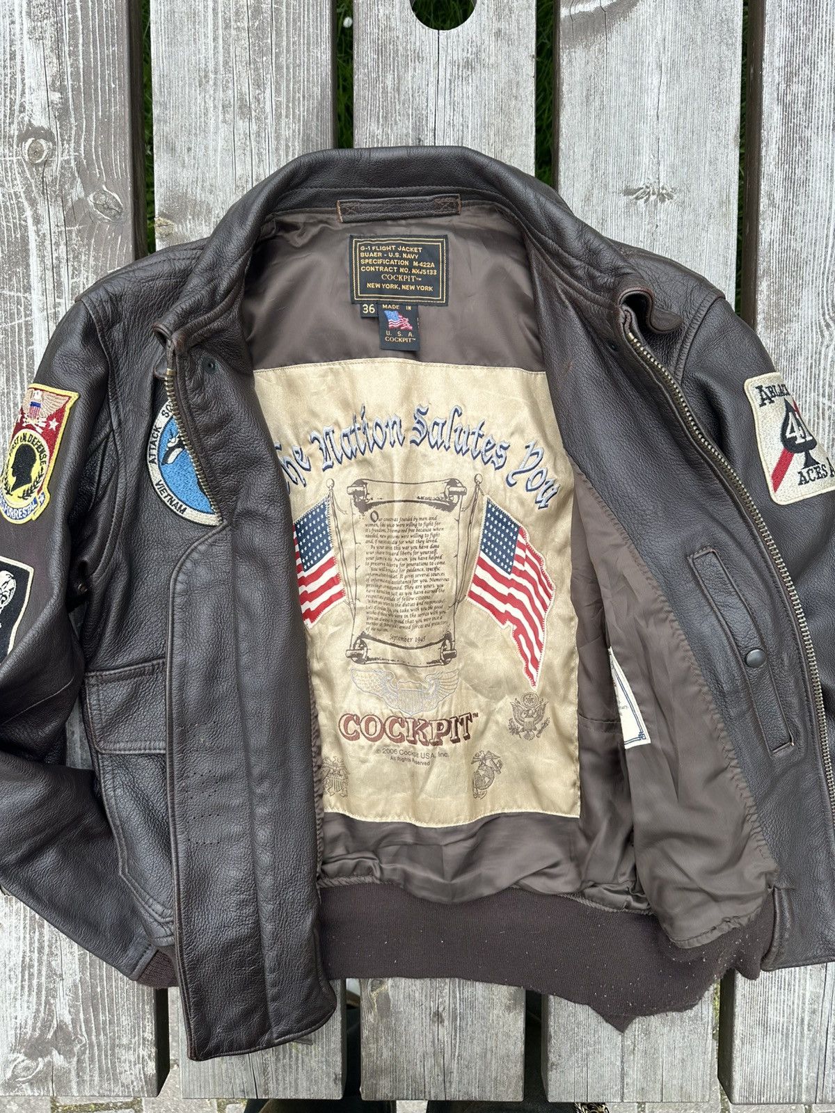 Cockpit USA Cockpit Forrestal Carrier Pilot’s Vietnam flight jacket USA ...