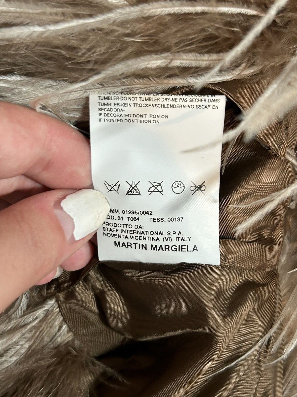 Maison Margiela AW04 Artisanal Modèle Ostrich Feather Vest | Grailed