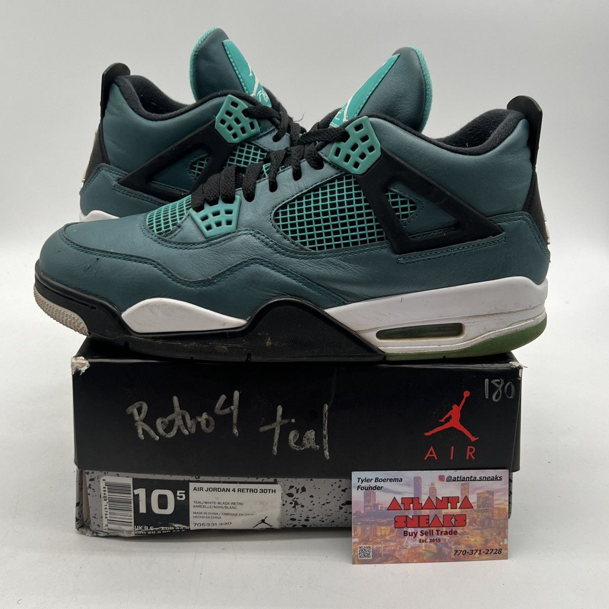 Jordan Brand Air Jordan 4 teal | Grailed