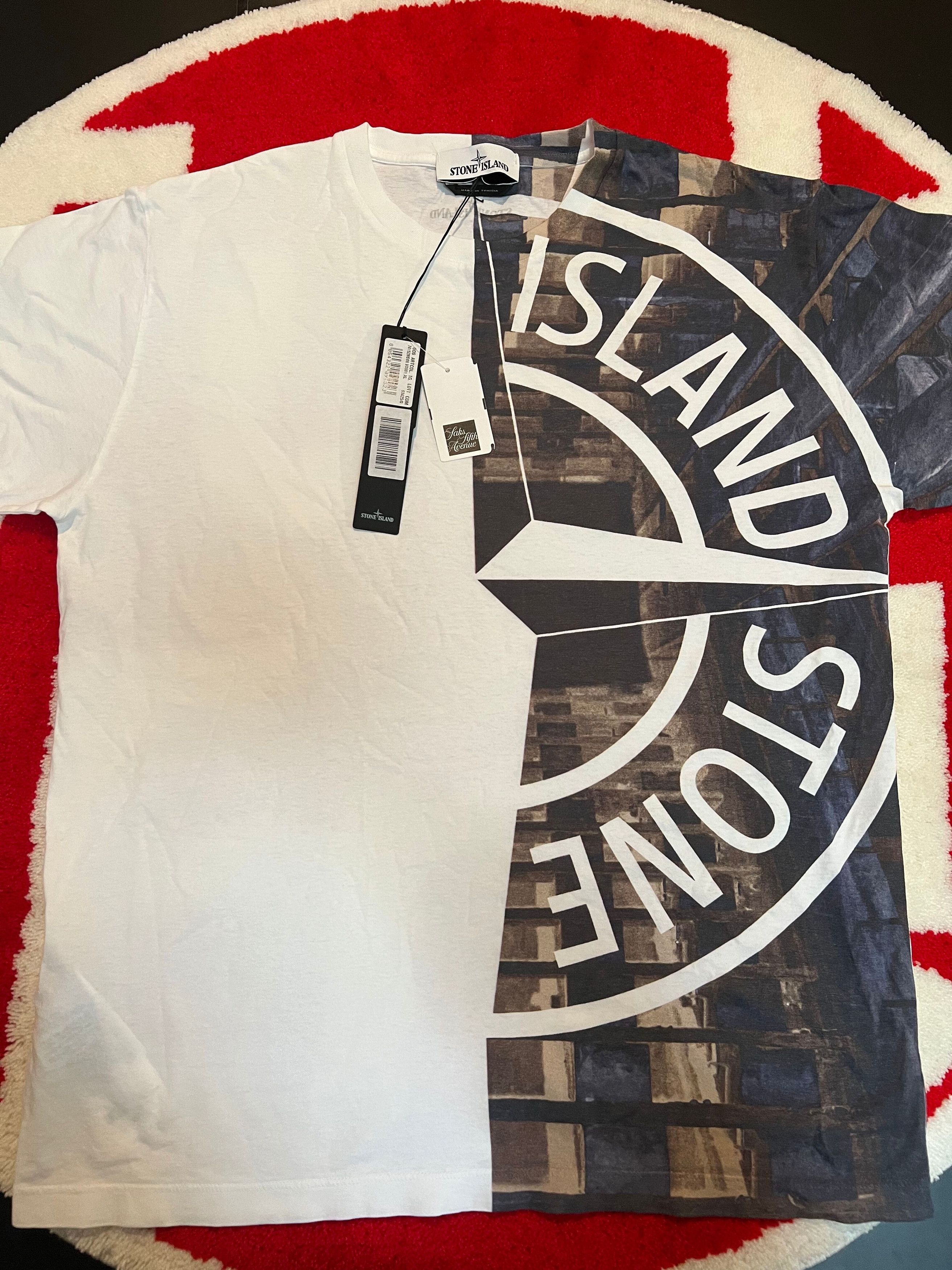 Stone Island Stone Island Logo Printed T-Shirt White Extra Large | Grailed