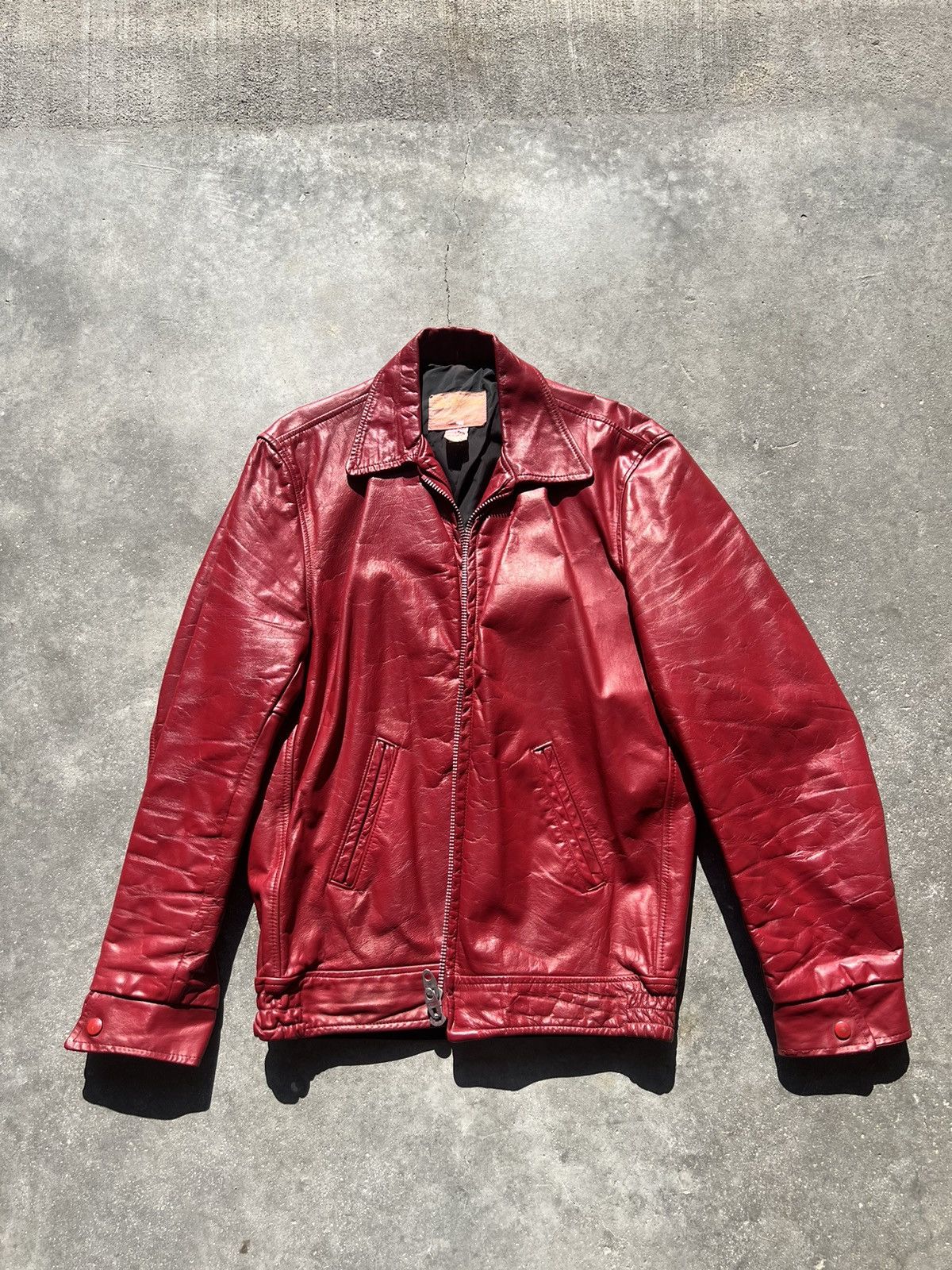 Leather Jacket × Streetwear × Vintage 1990s University Of Guelph ...