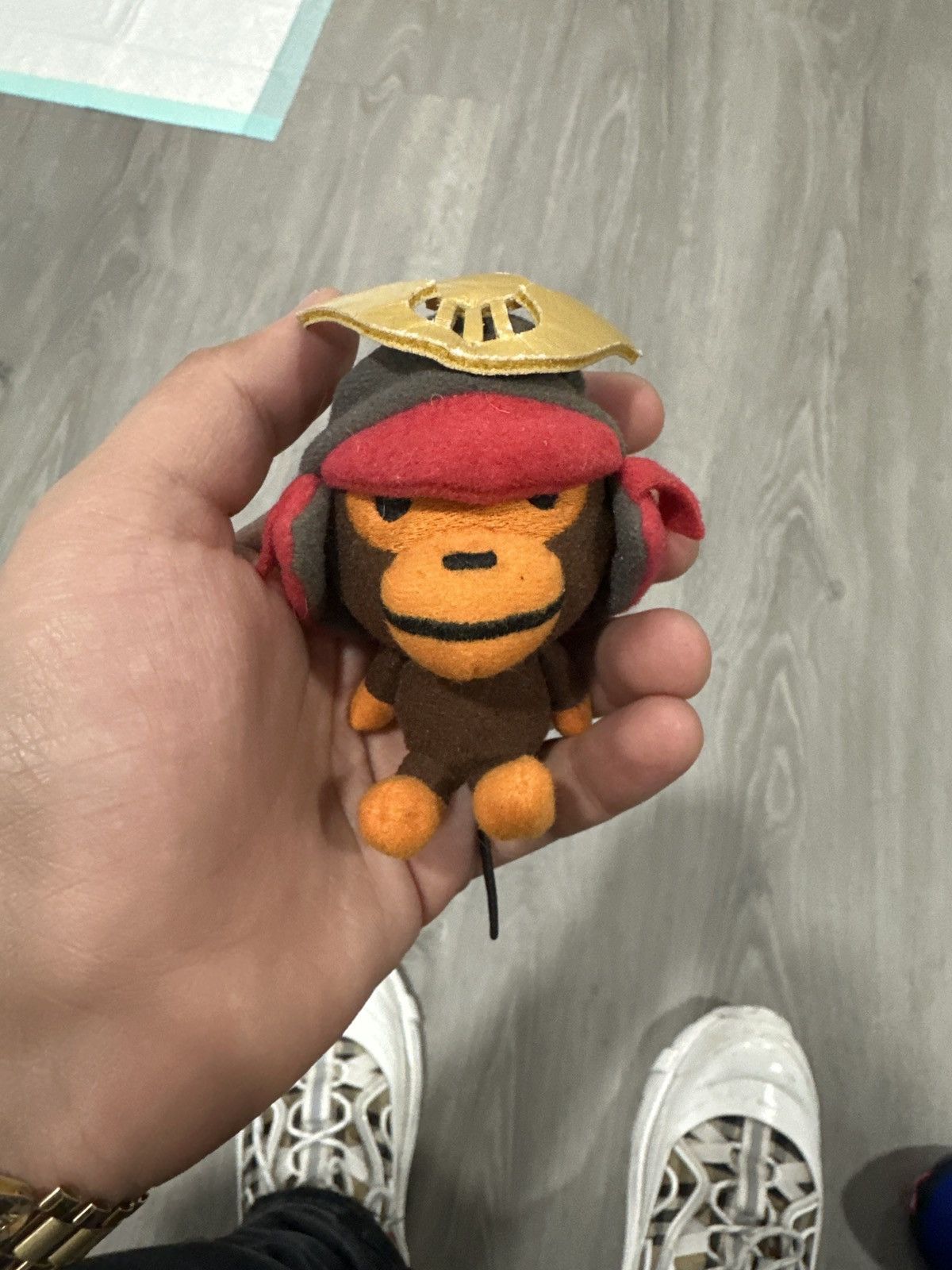 Bape bape samurai plush keychain very rare | Grailed