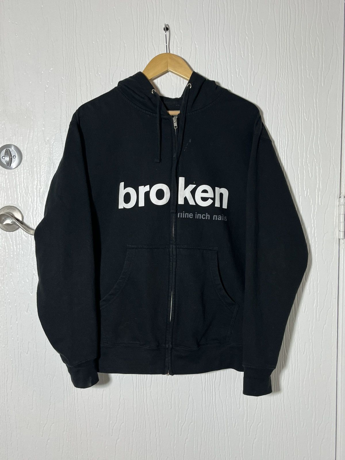 Band Tees × Vintage NIN Nine Inch Nails Broken Halo Five Black Full Zip ...