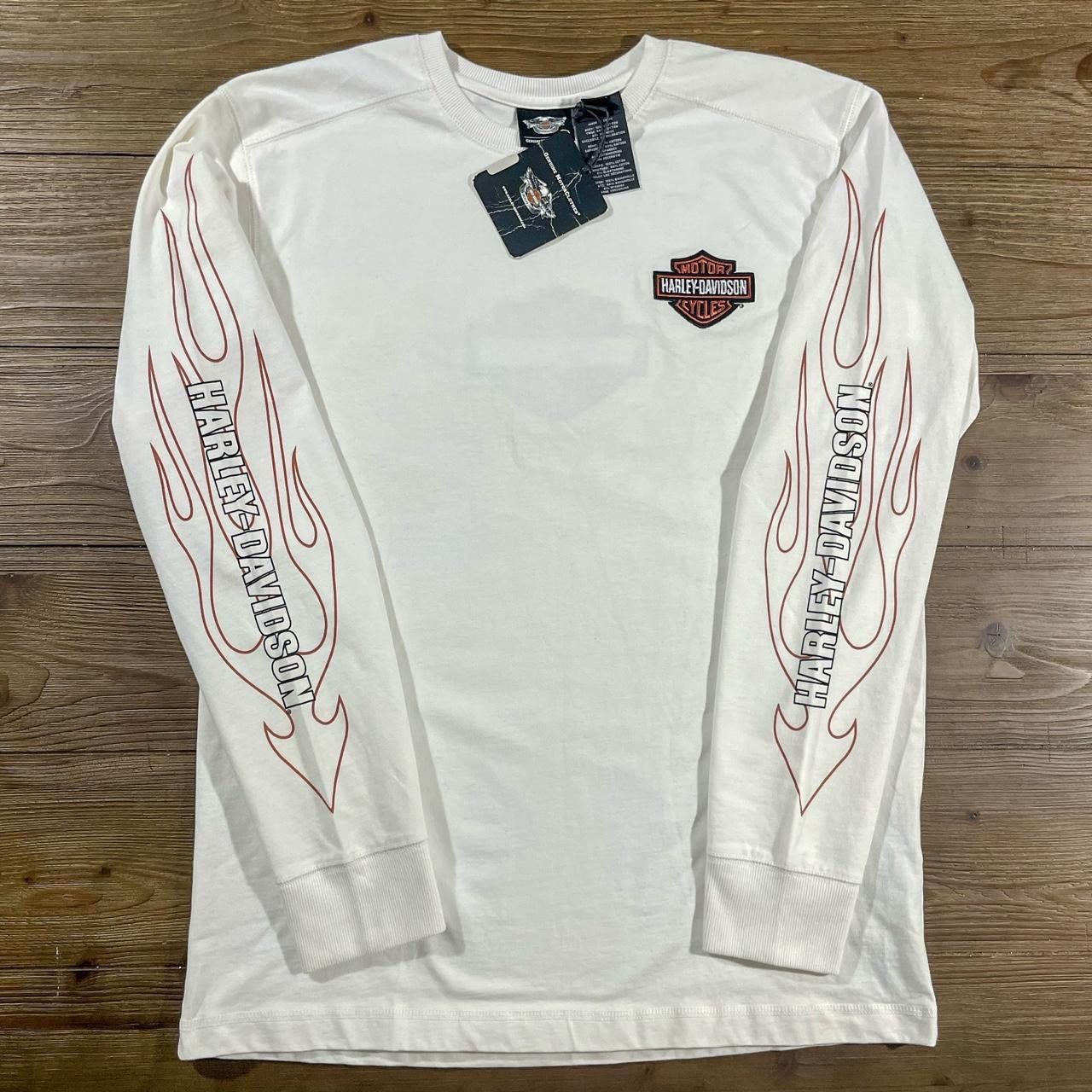 Harley Davidson Harley Davidson DSNWT Long Sleeve Flame Shirt | Grailed