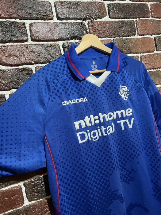 Vintage Rangers Glasgow 2002 Home Football Shirt Vintage Diadora | Grailed