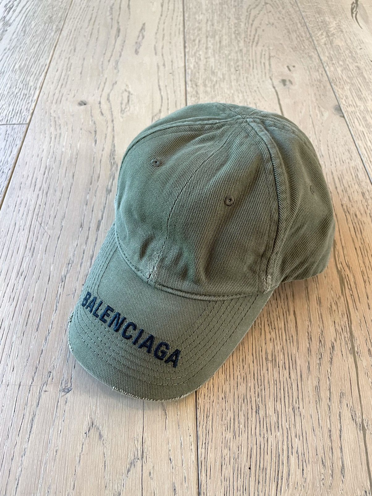 Balenciaga Balenciaga Distressed Logo Embroidered Cap | Grailed