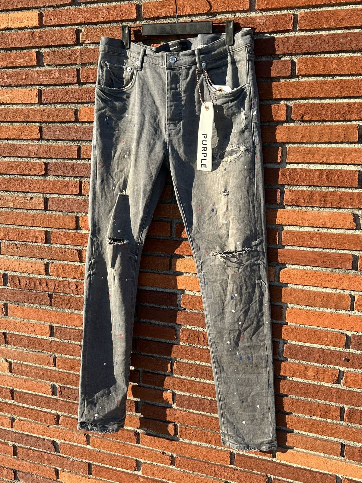 Designer Purple Brand Jeans P001 Grey New With Tags Attatched 34x34 ...