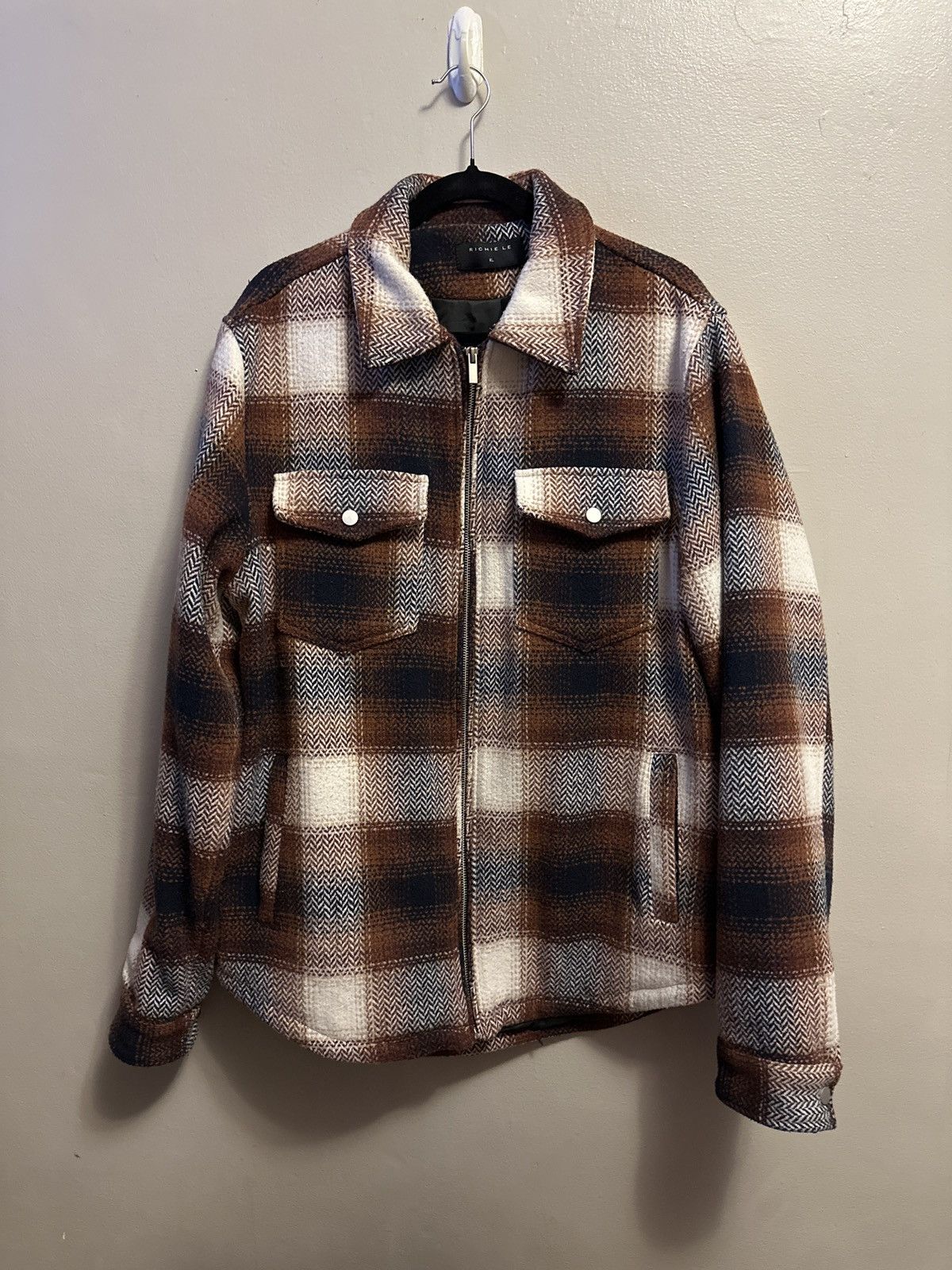Richie Le Collection RLC Brown Flannel Jacket | Grailed