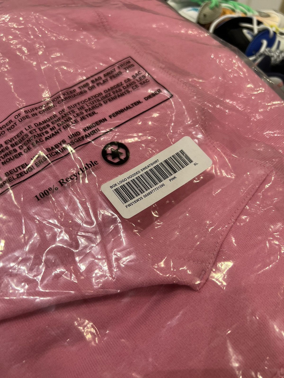 Supreme Supreme pink box logo hoodie 2021 | Grailed