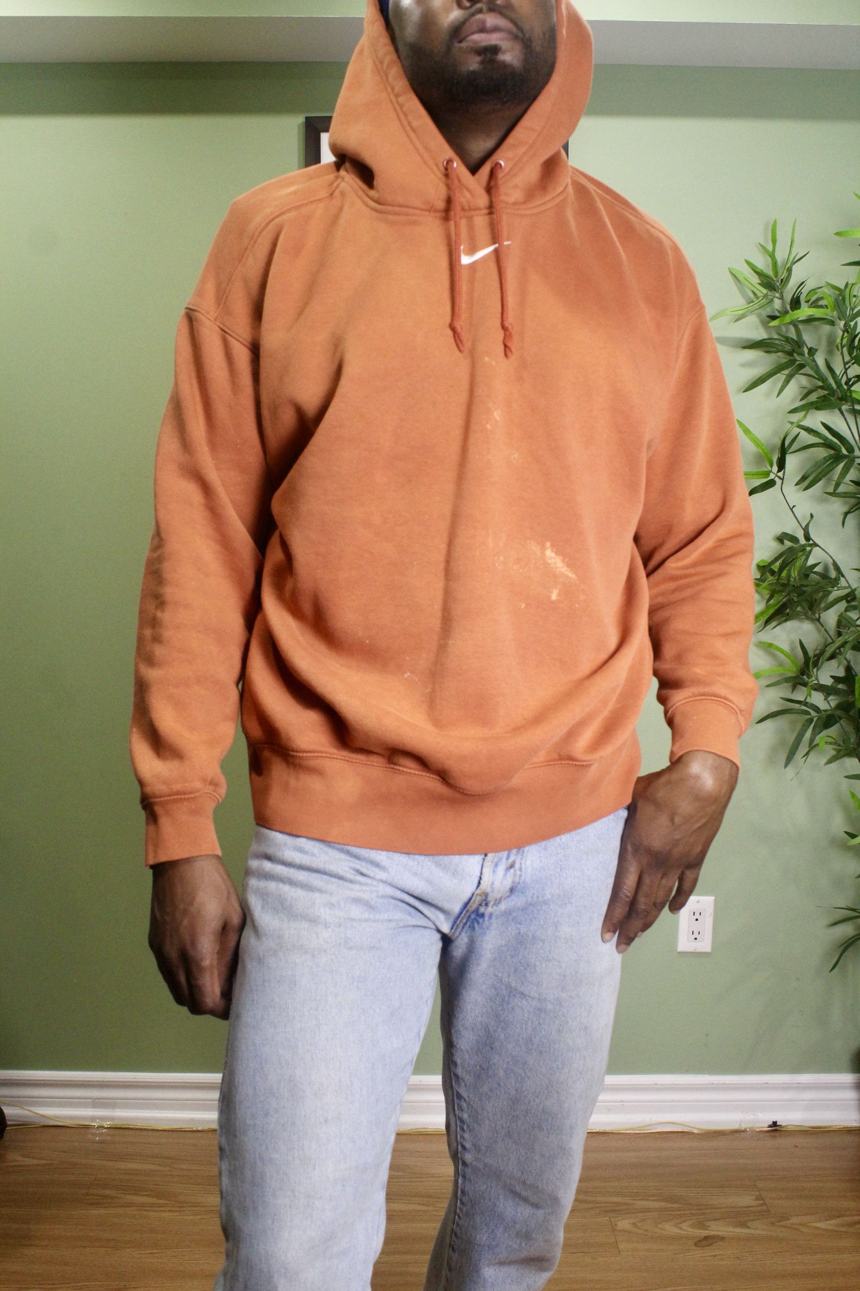 Nike × Vintage Nike Distressed Center Check Hoodie | Grailed