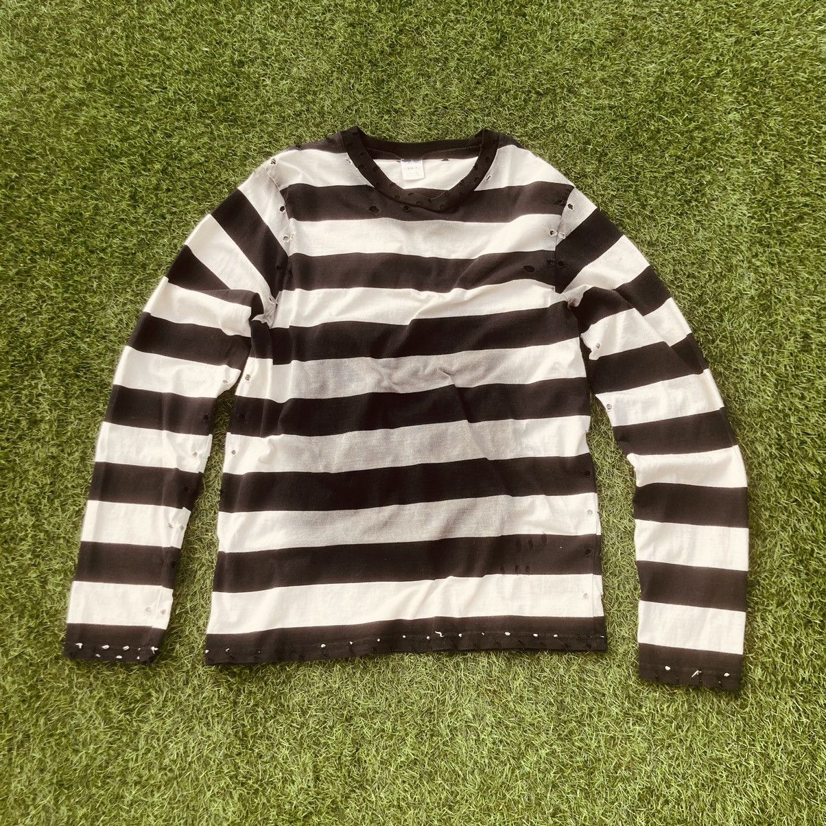 Number (N)ine NUMBER NINE GRUNGE STRIPES SHIRT | Grailed