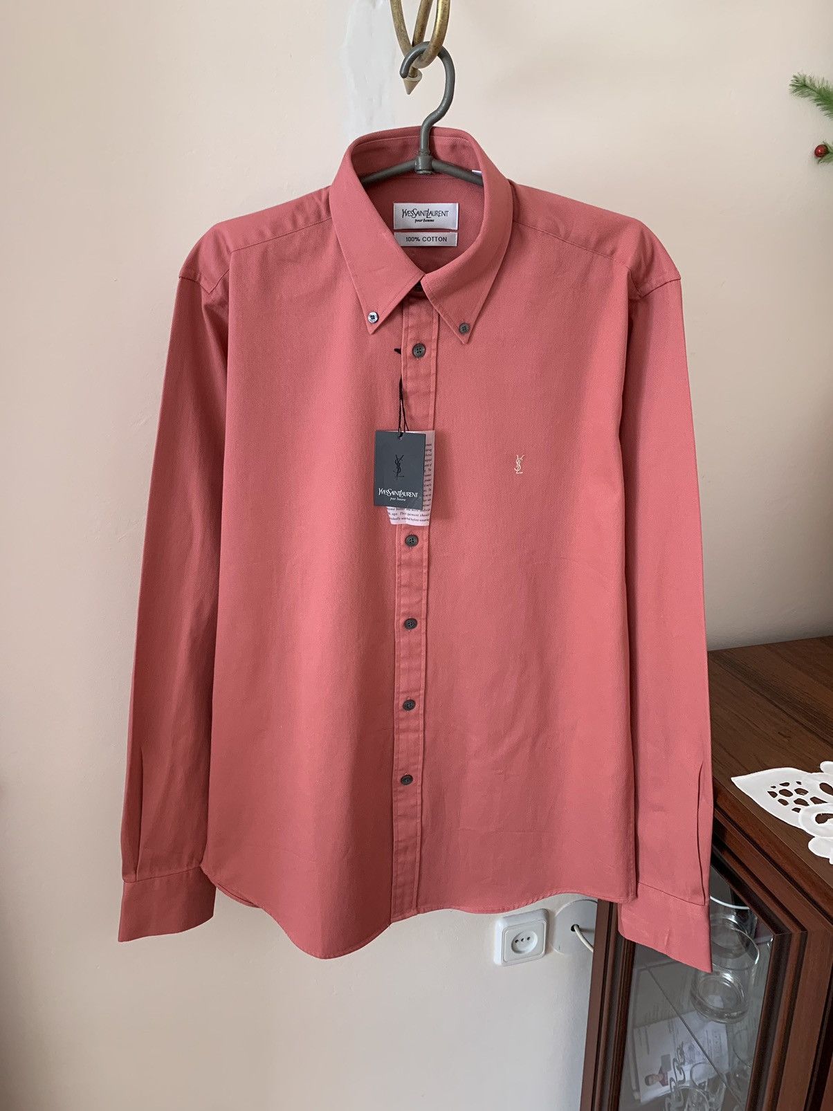 Ysl Pour Homme Vintage Yves Saint Laurent YSL Shirt Button Up Heavy ...
