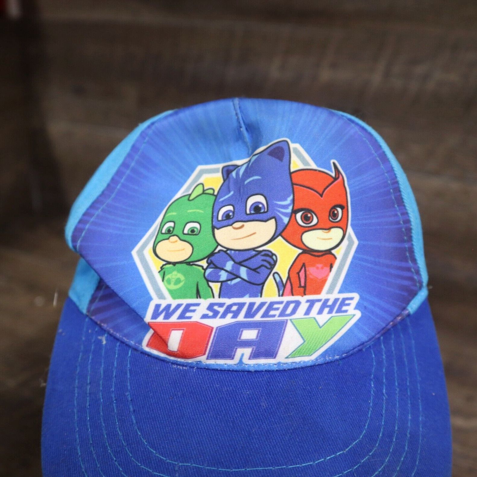 Vintage PJ Masks Hat Youth We Saved The Day Adjustable Cartoon | Grailed