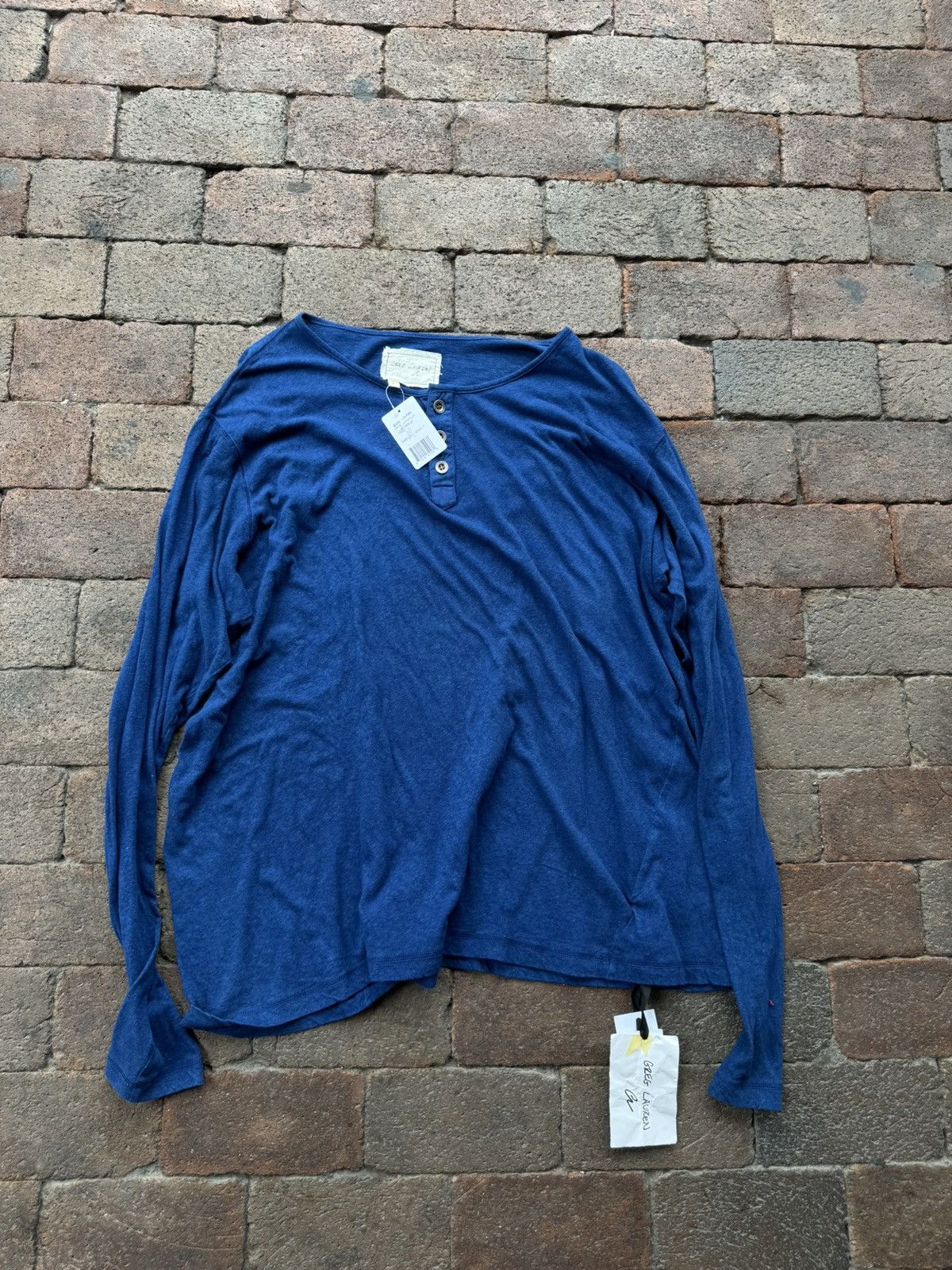 Greg Lauren Greg Lauren Long Sleeve Henley | Grailed